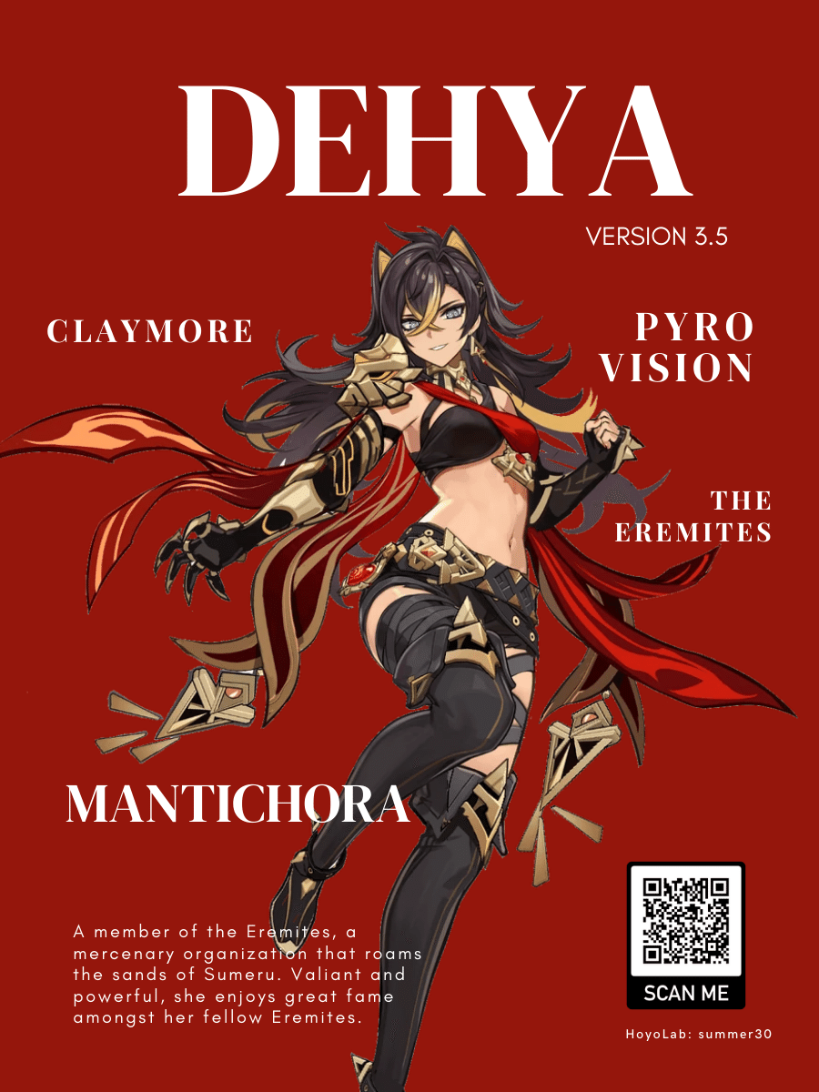 [Version 3.5] Dehya Guide Genshin Impact | HoYoLAB