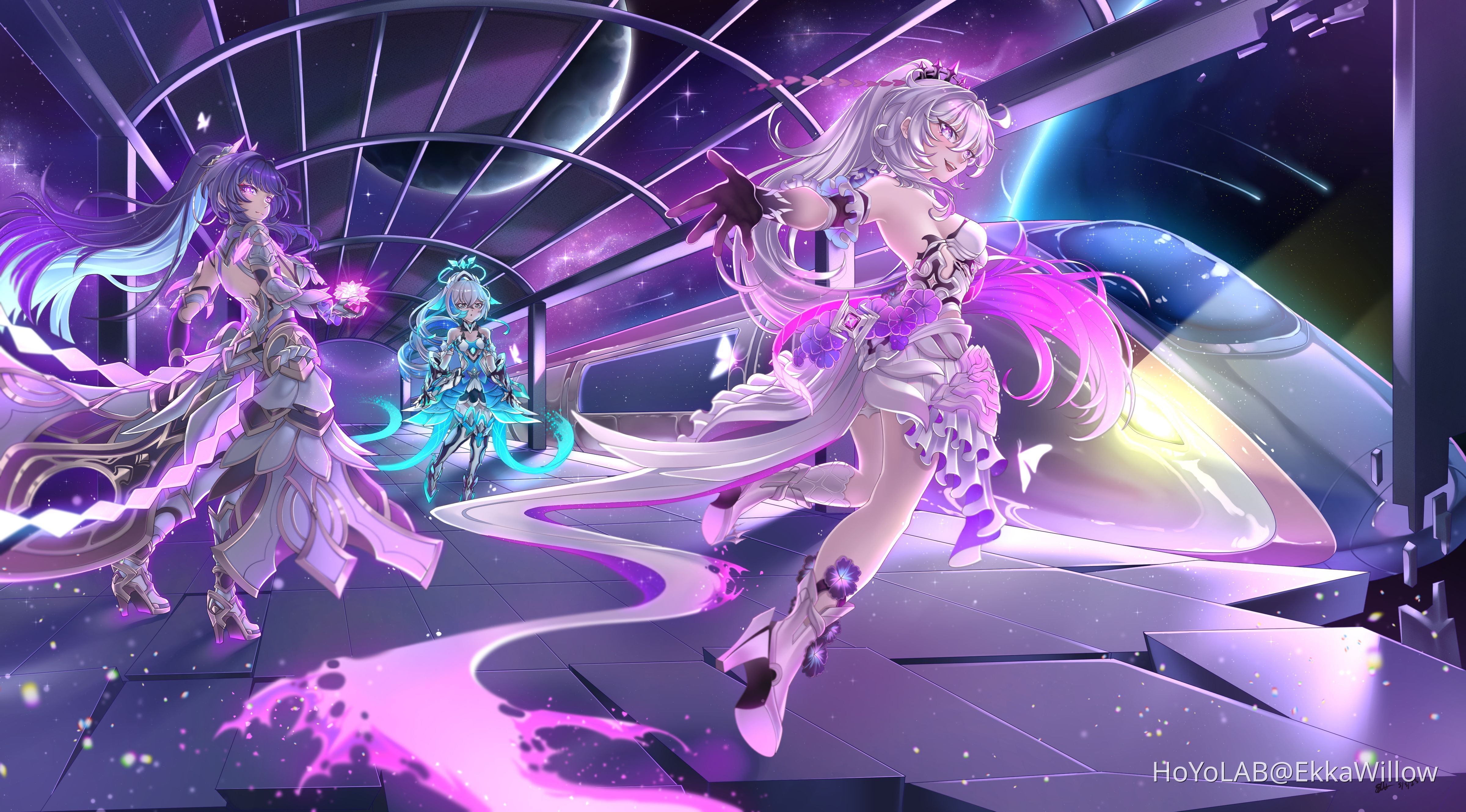 Metro to the Future - Fanart for Contest Honkai Impact 3rd | HoYoLAB
