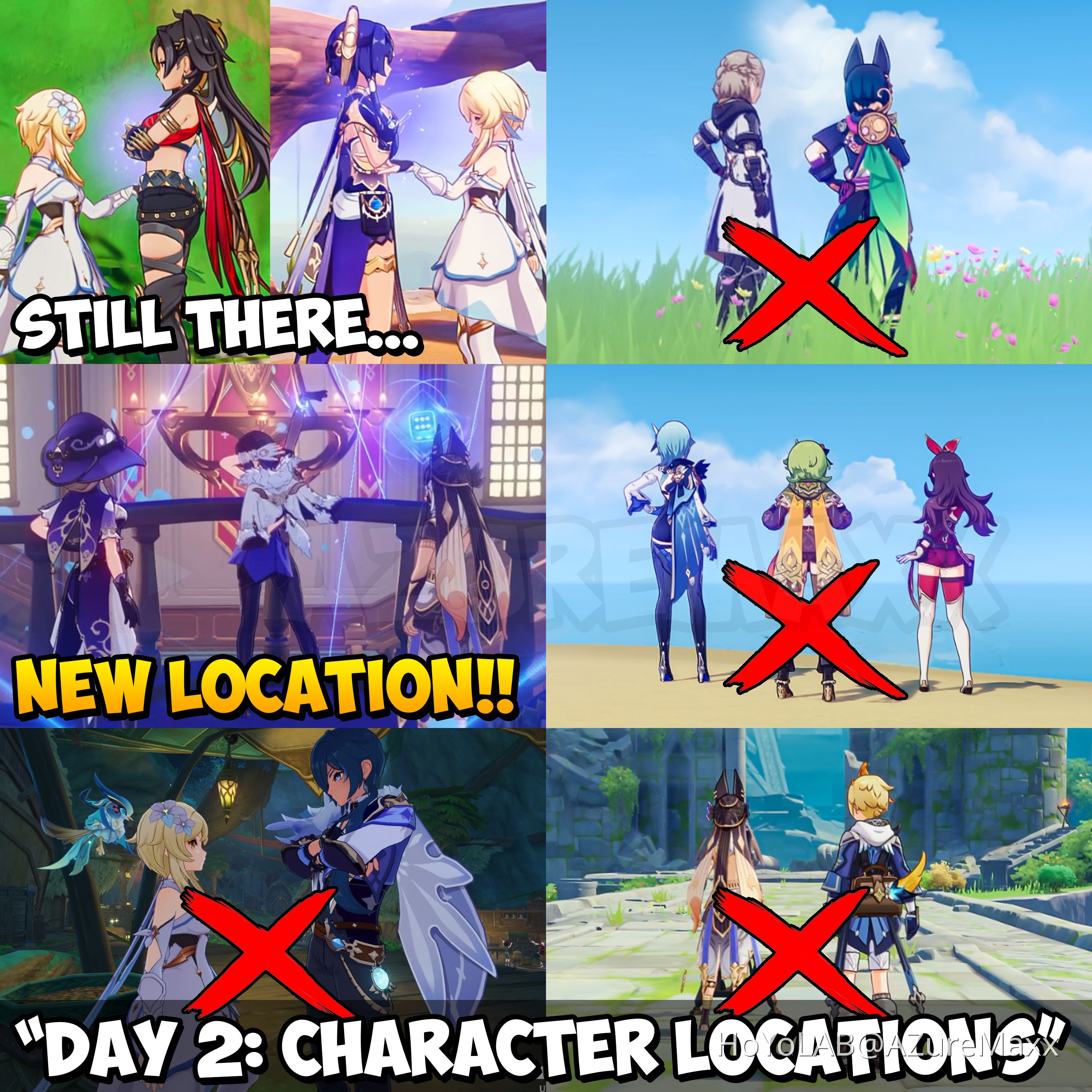 DAY 2 Windblume's Breath Character Hidden Locations Genshin Impact ...