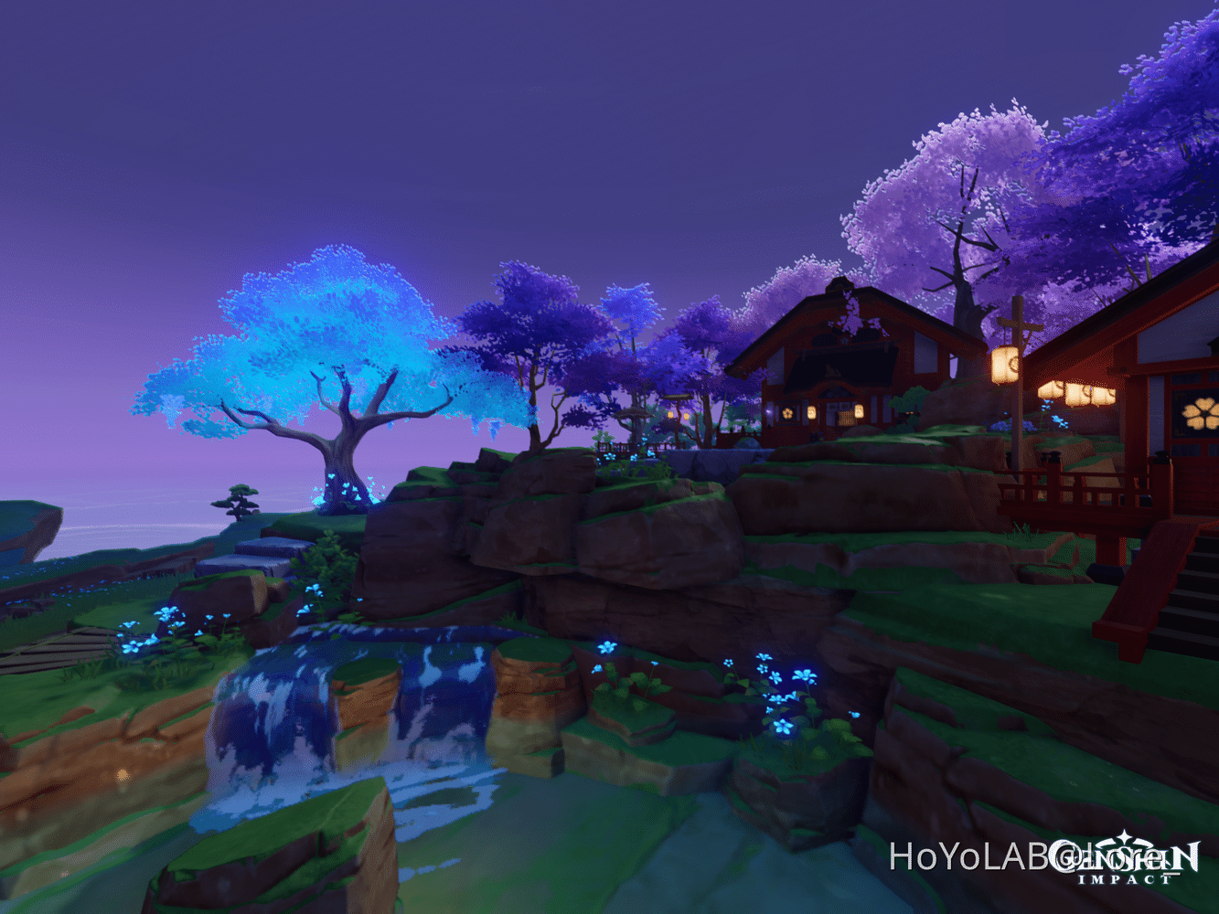 Abandoned moonlit shrine build (Nodoka Terrace, EU server) Genshin ...