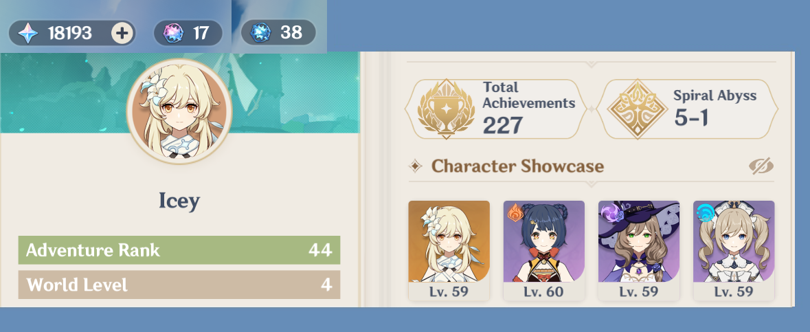 New Acc Week 3 - From Nothing to 5* Cryo Duo Genshin Impact | HoYoLAB