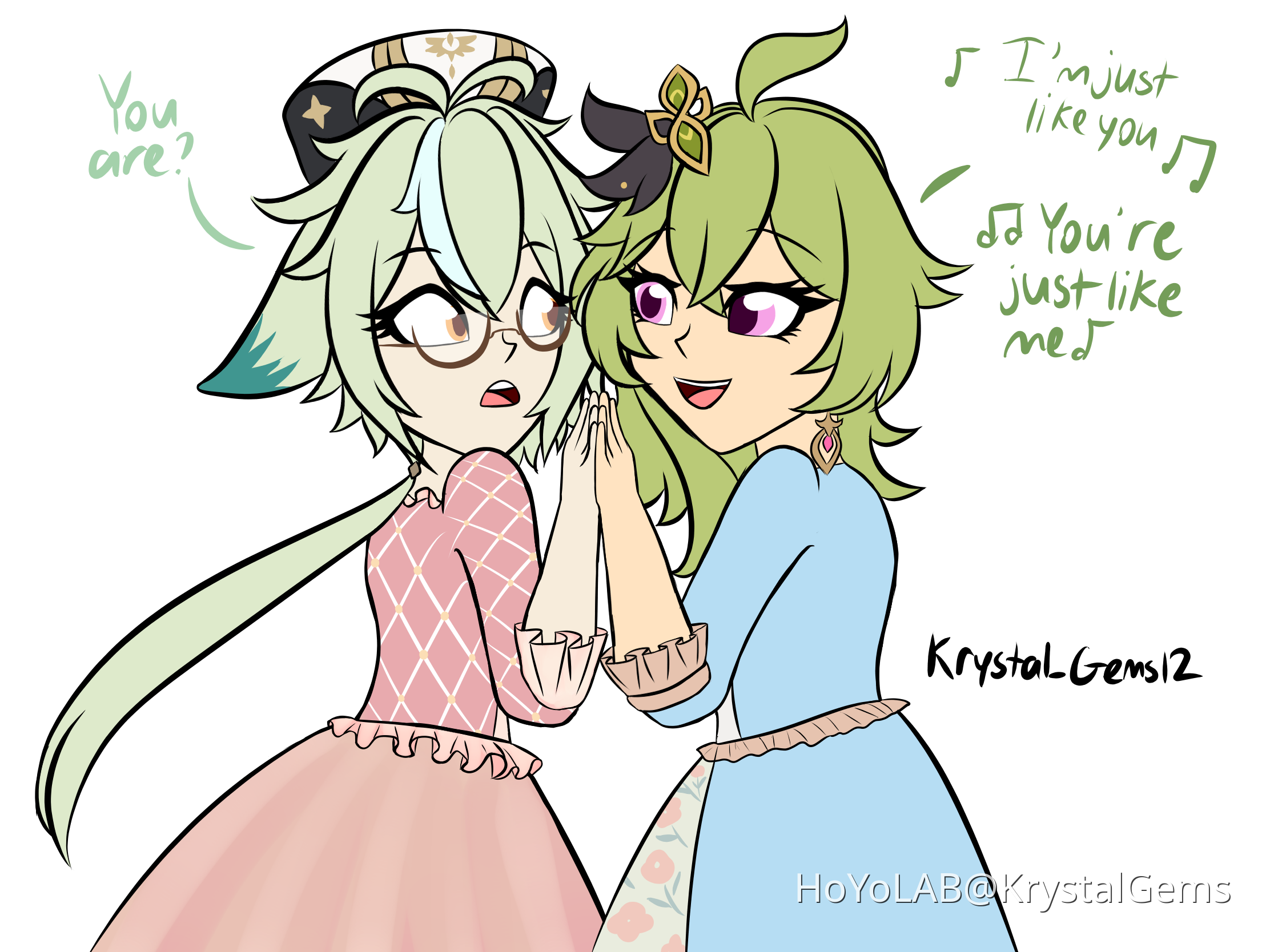 Sucrose and Collei during Windblume: Genshin Impact | HoYoLAB