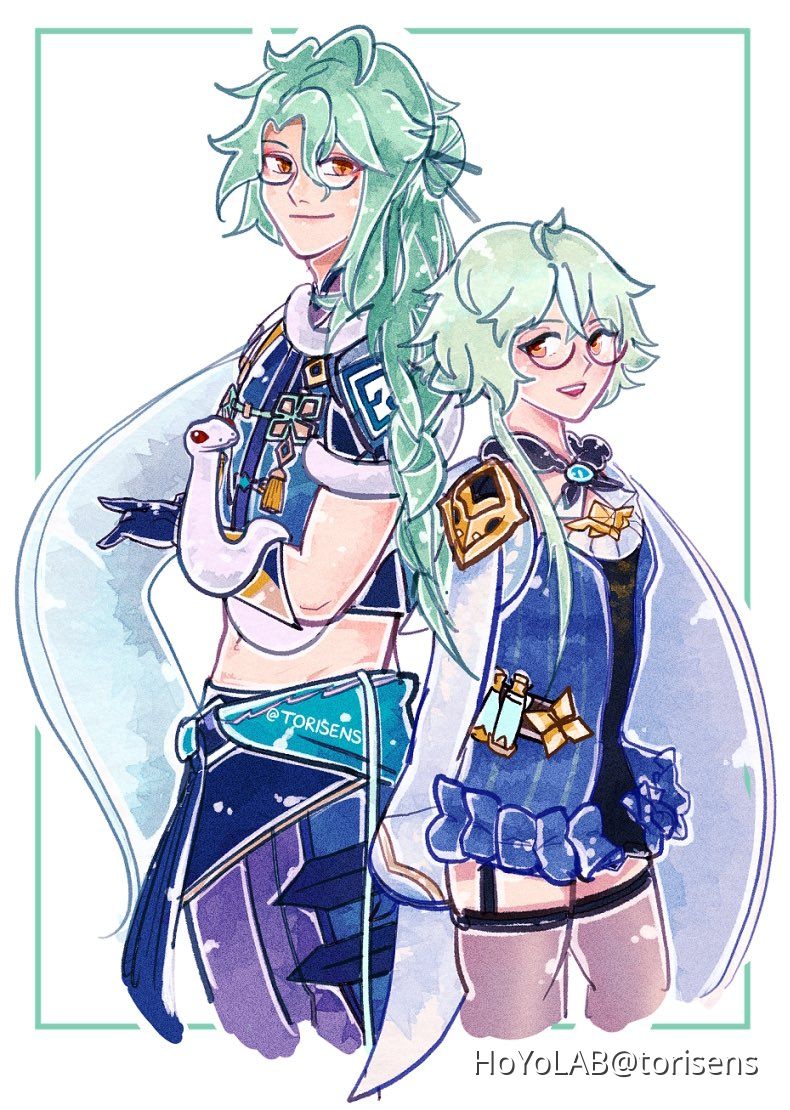 🥬 Baizhu and Sucrose are green cousins in my head Genshin Impact | HoYoLAB