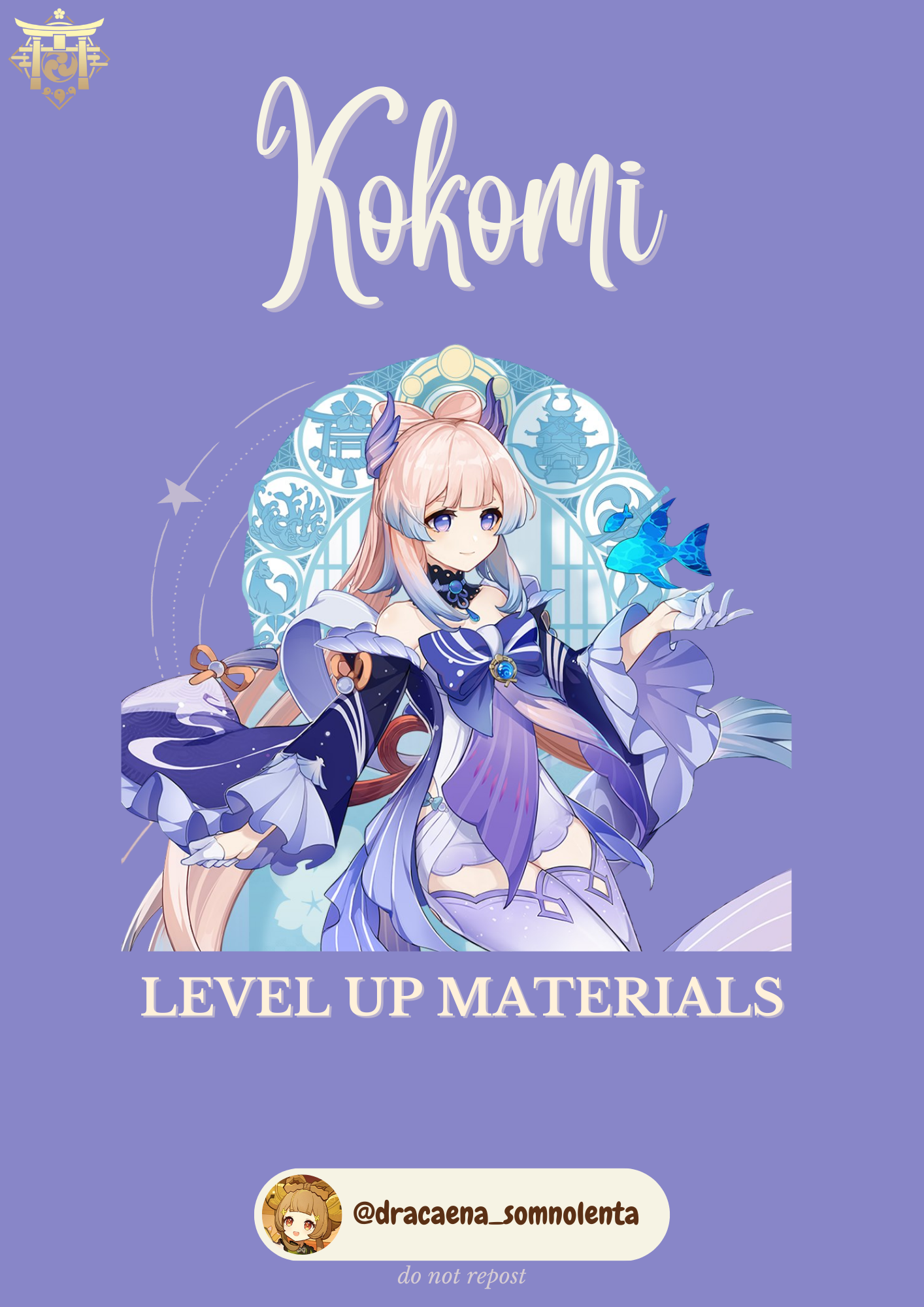 Kokomi Level Up Materials! Genshin Impact | HoYoLAB