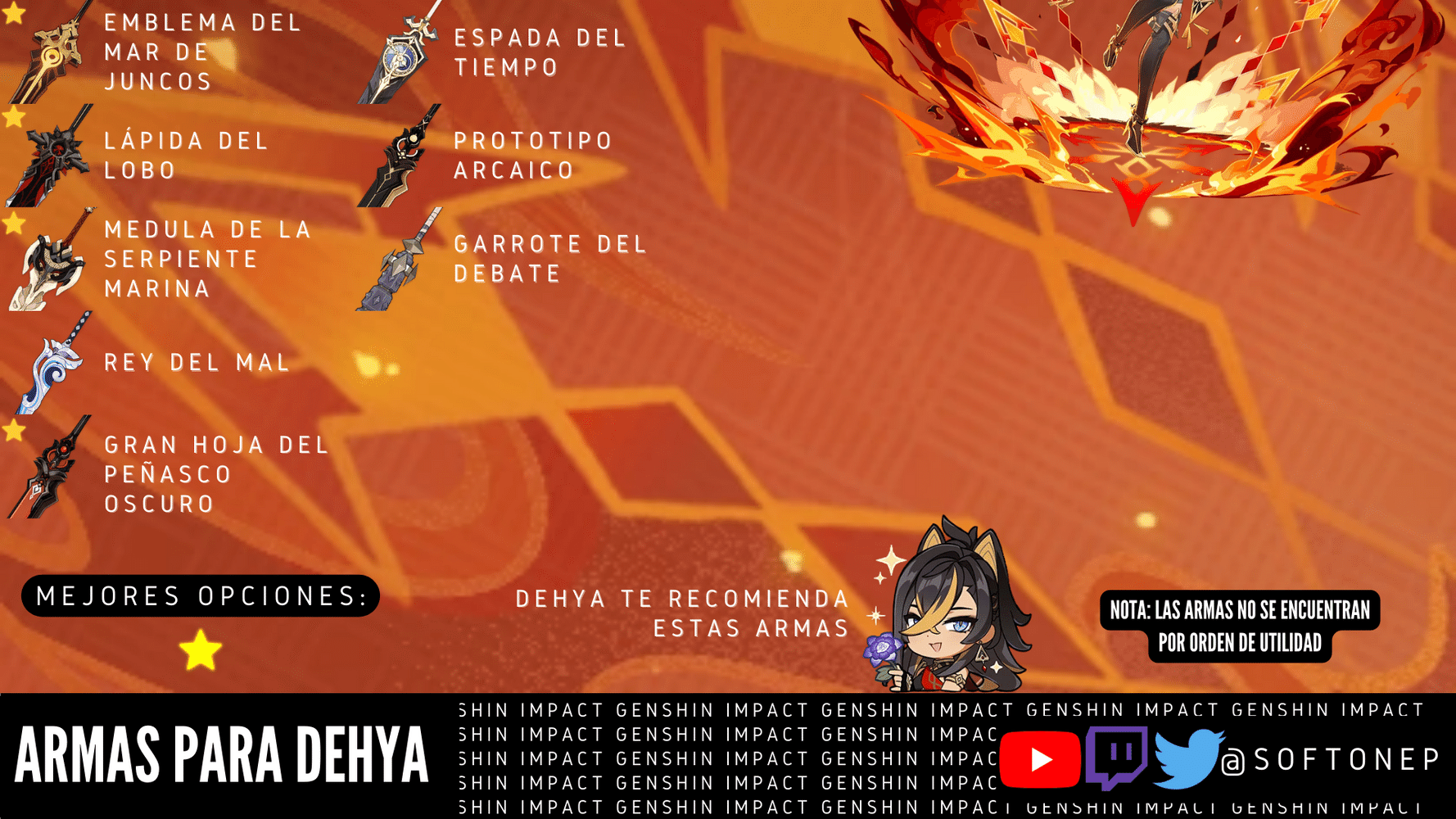 Build de Dehya [Dps/SubDps] [Guía versión 3.5] | SoftoneP Genshin Impact | HoYoLAB
