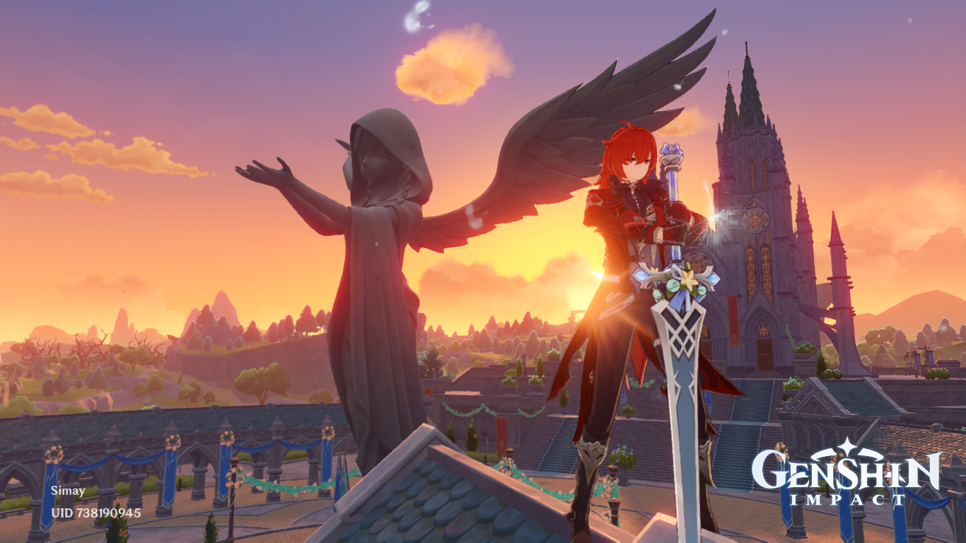 A flowery claymore for my princess Diluc~ Genshin Impact | HoYoLAB