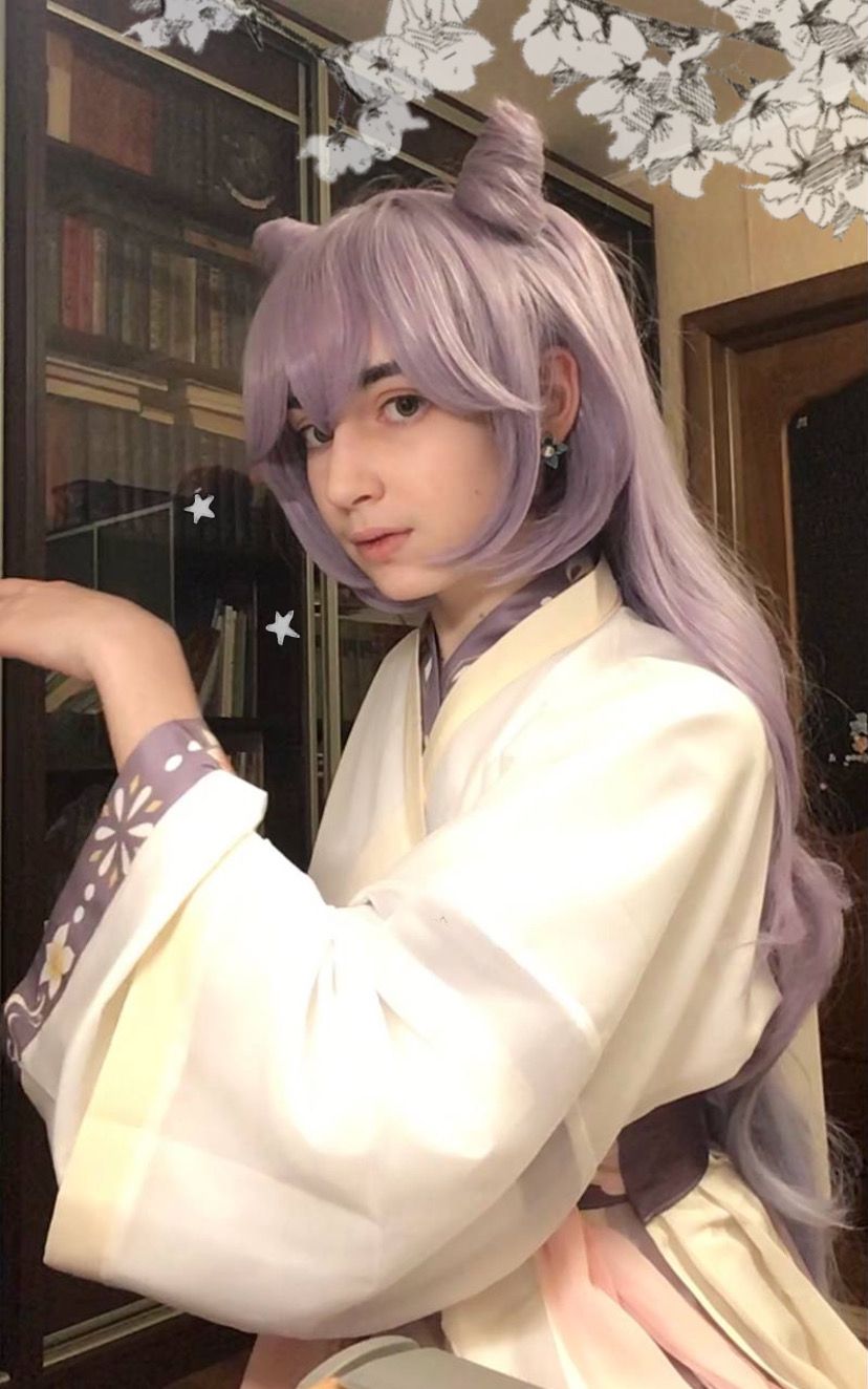 Косплей Кэ Цин (ханьфу) • Keqing hanfu cosplay 💗 Genshin Impact | HoYoLAB