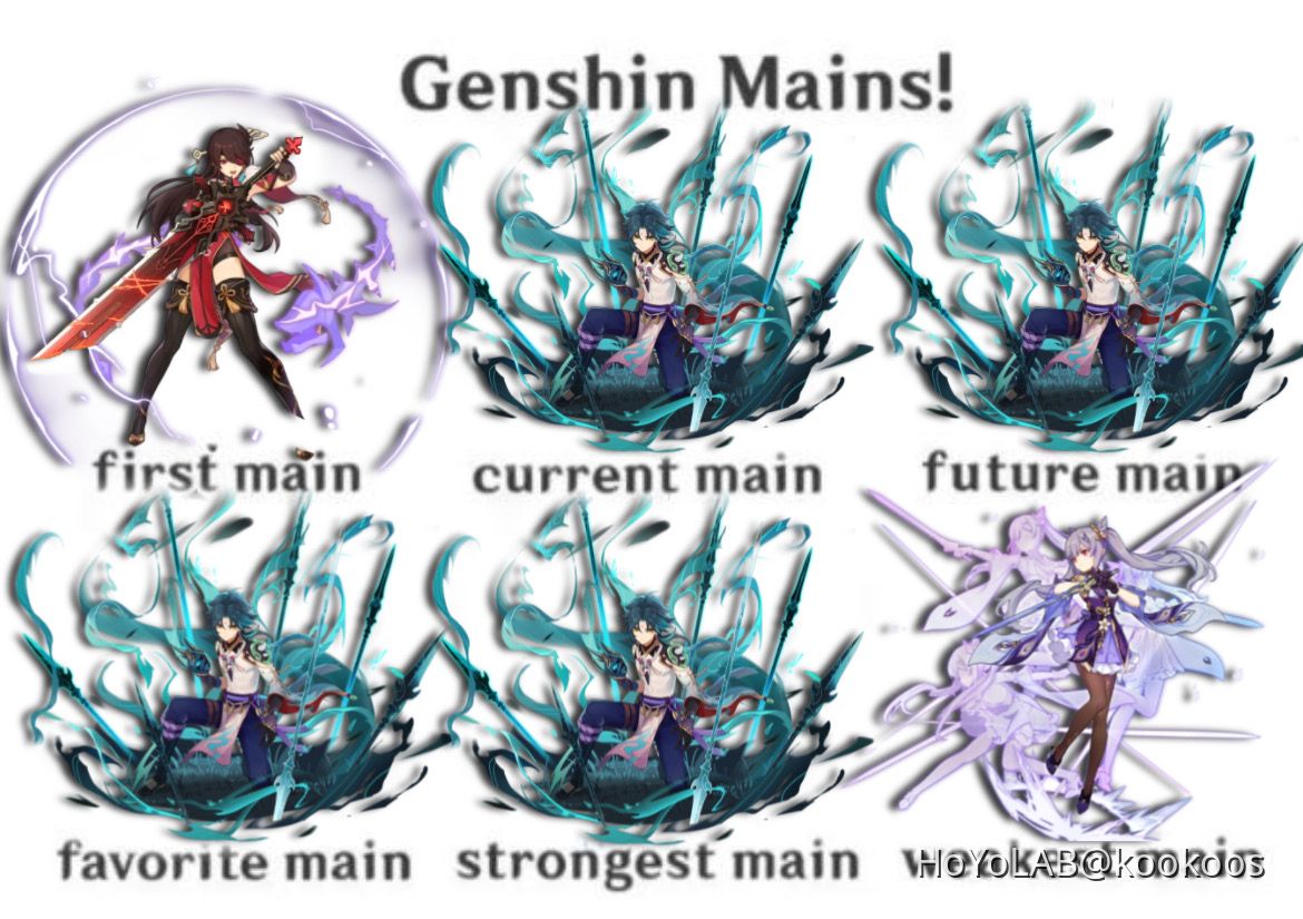 my genshin mains (help) Genshin Impact | HoYoLAB