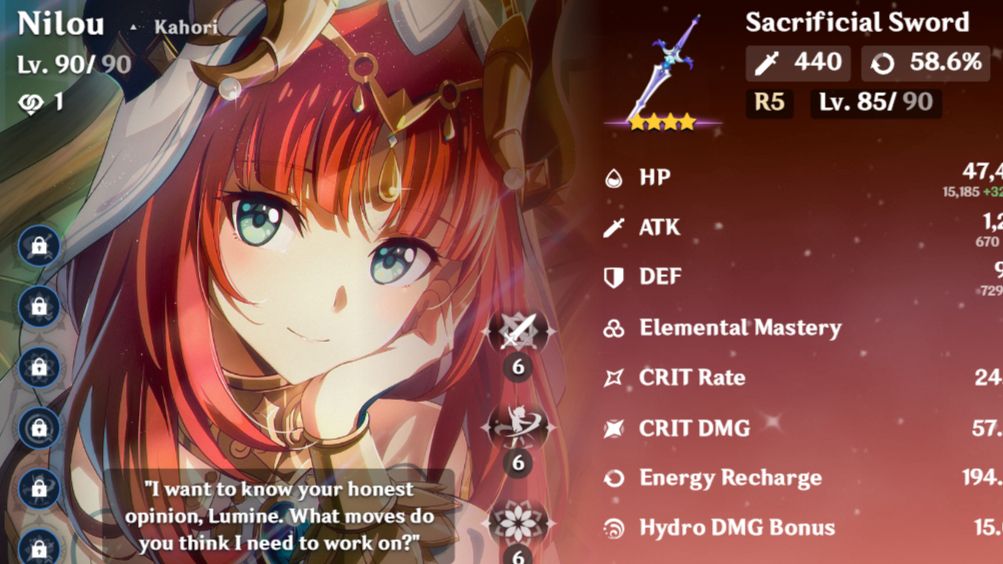 So long, Tenacity buff. Nilou hardly knew ye. Genshin Impact | HoYoLAB