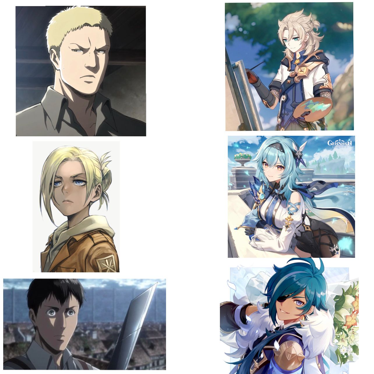 AOT Characters (Mond Edition) Genshin Impact | HoYoLAB