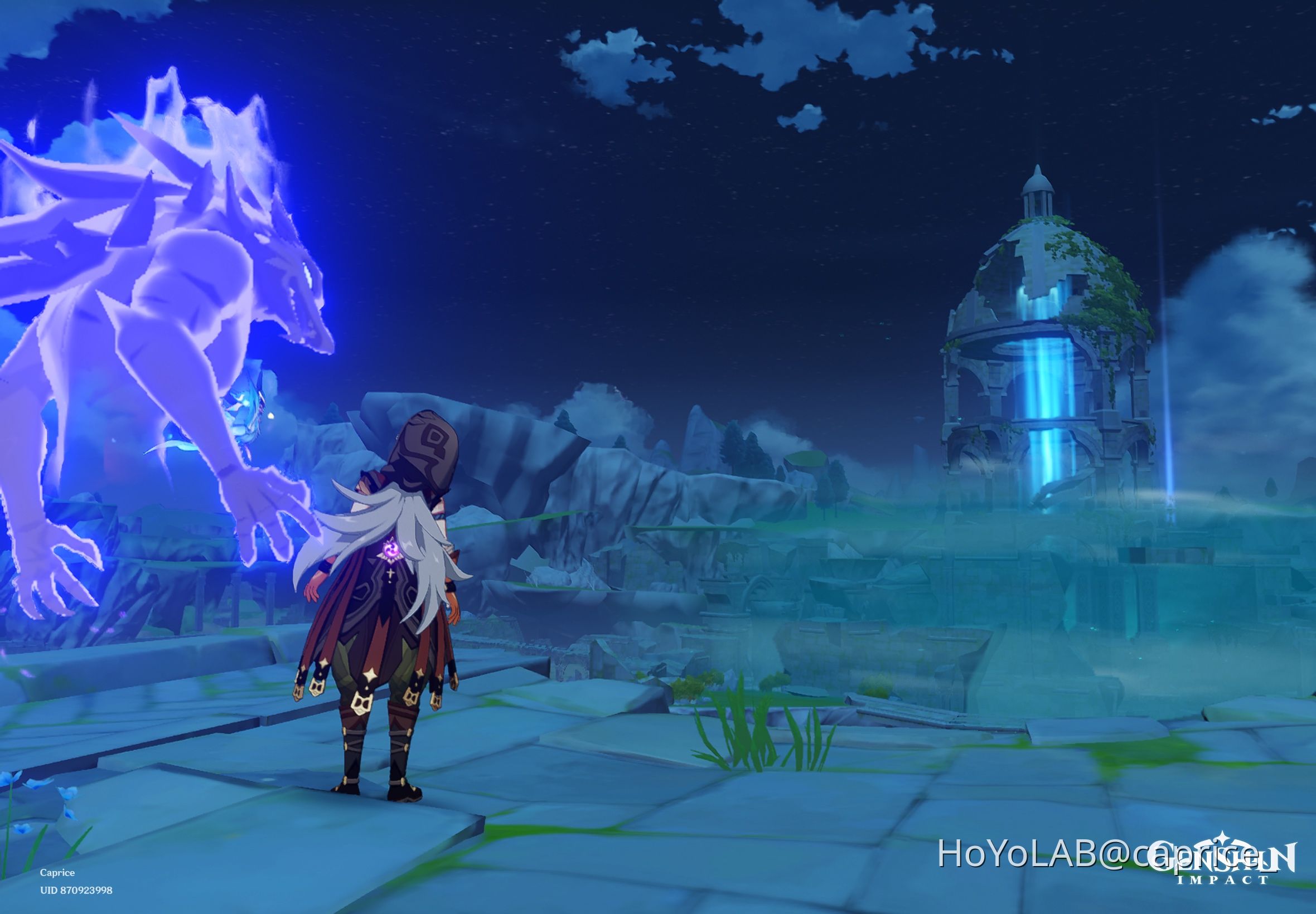 Razor watching over the Stormterror Lair. Genshin Impact | HoYoLAB