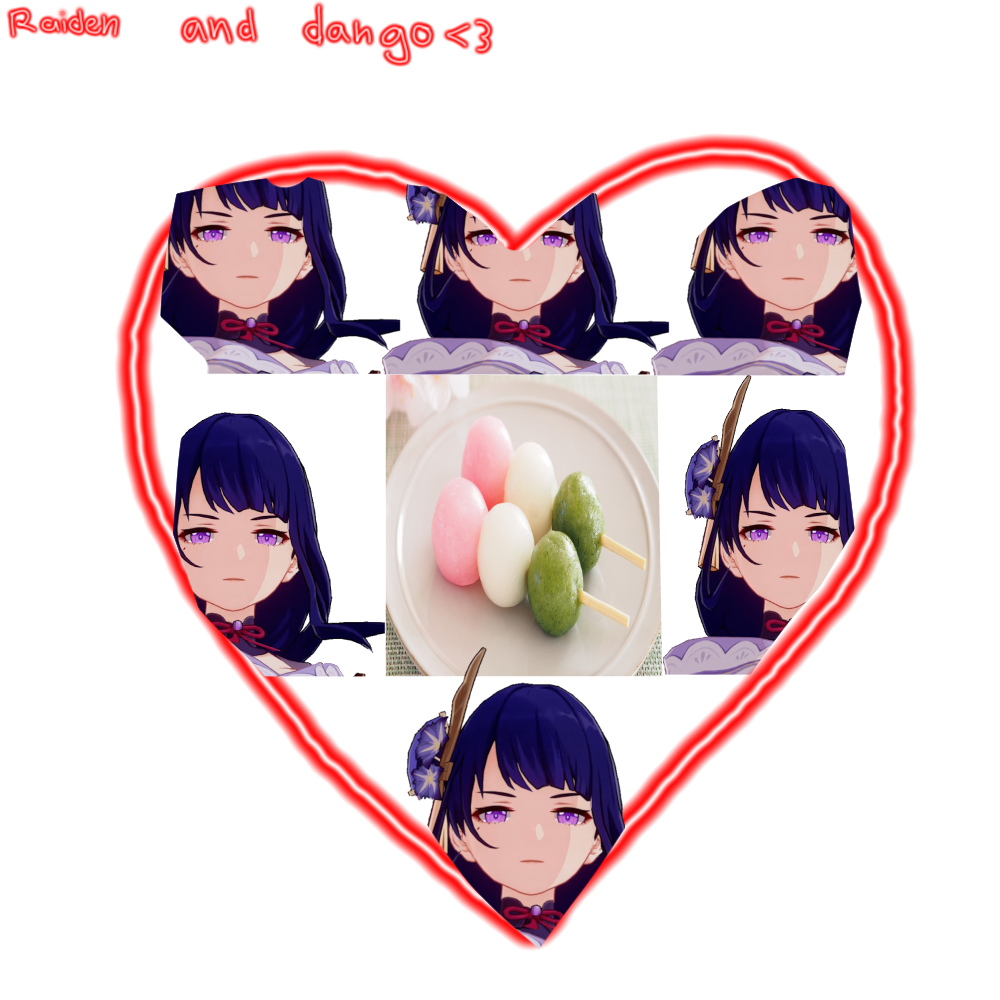 Raiden and dango 🍡 Genshin Impact | HoYoLAB