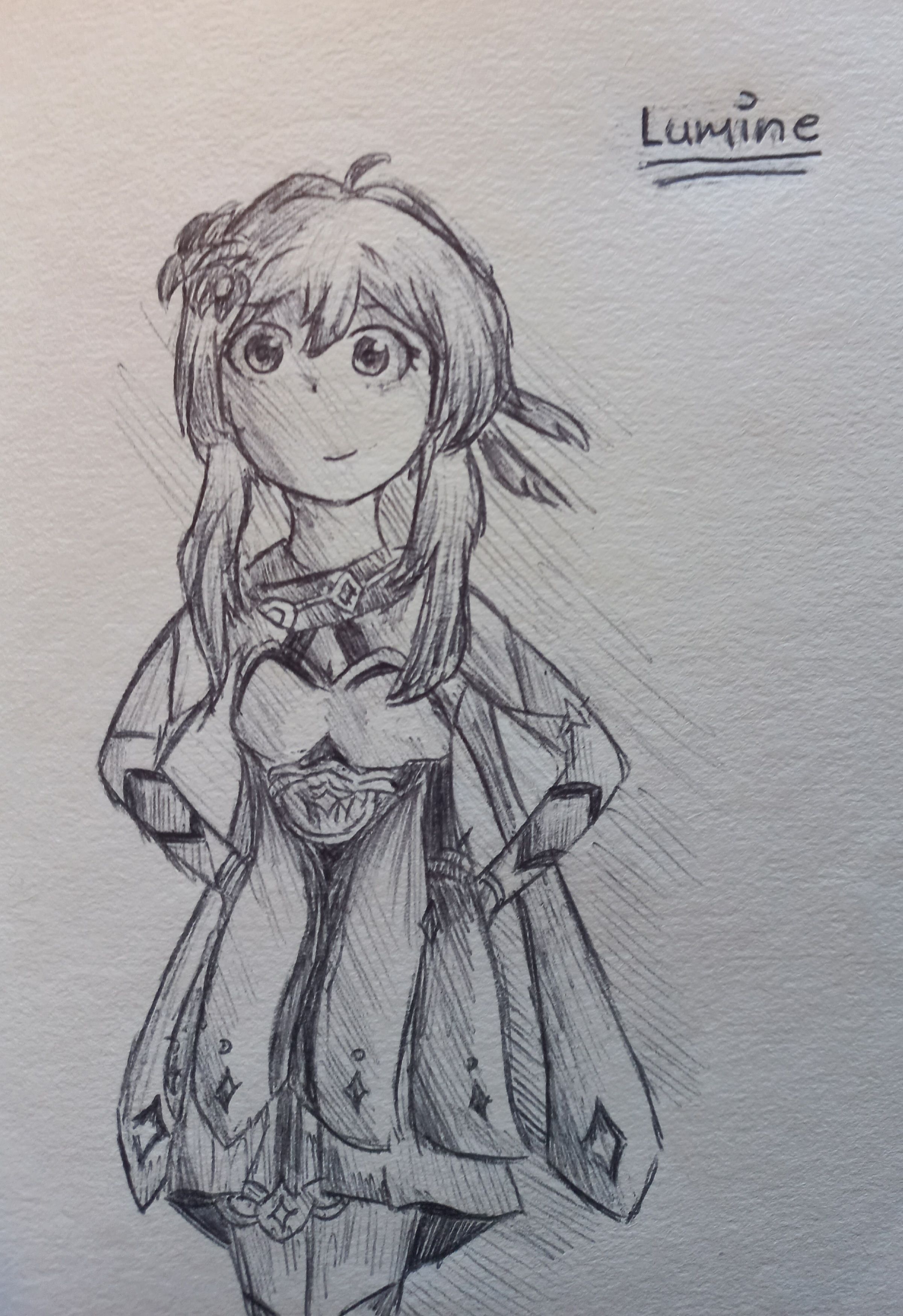 My Lumine drawning Genshin Impact | HoYoLAB