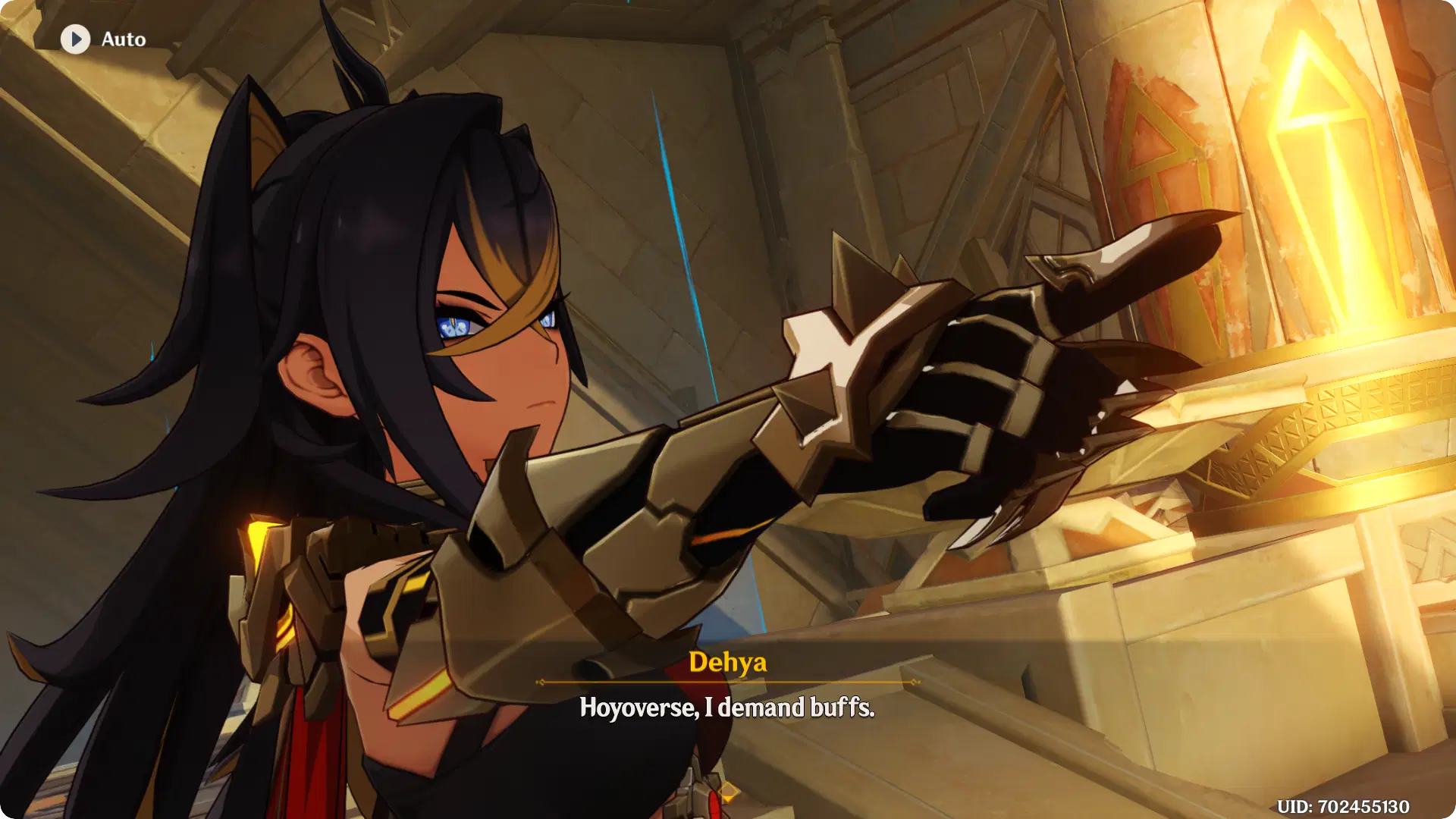 Dehya breaking the 4th wall Genshin Impact | HoYoLAB