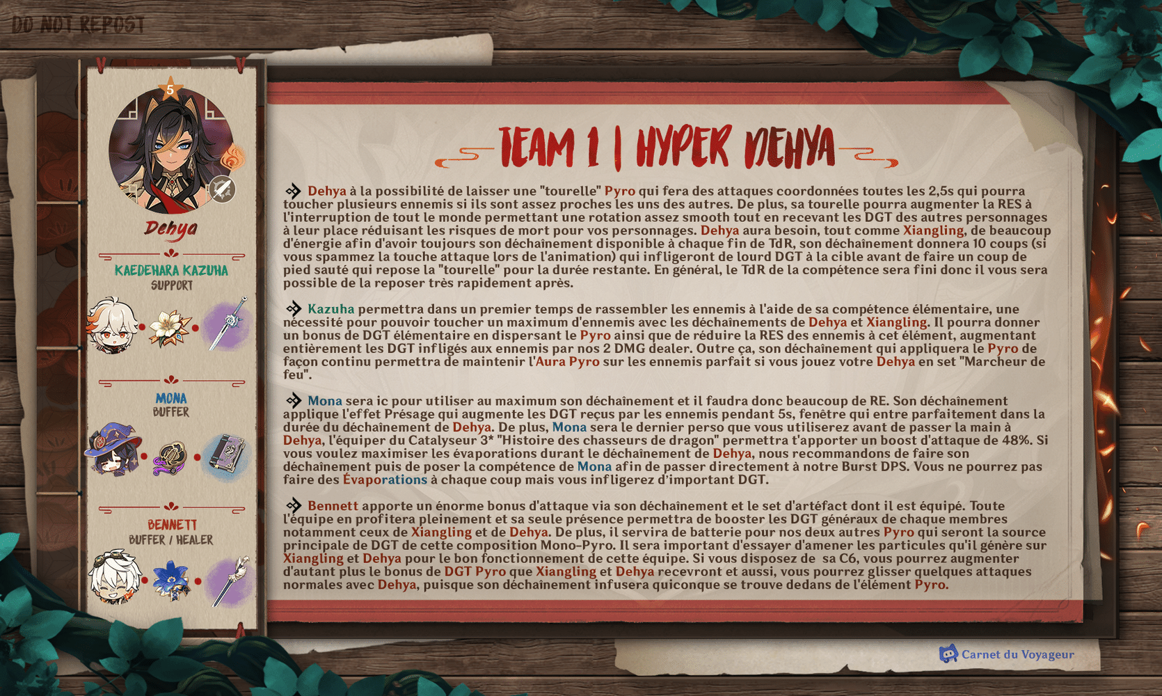 [Version 3.5] Dehya | Guide complet : Burst DPS + Support Pyro Genshin Impact | HoYoLAB