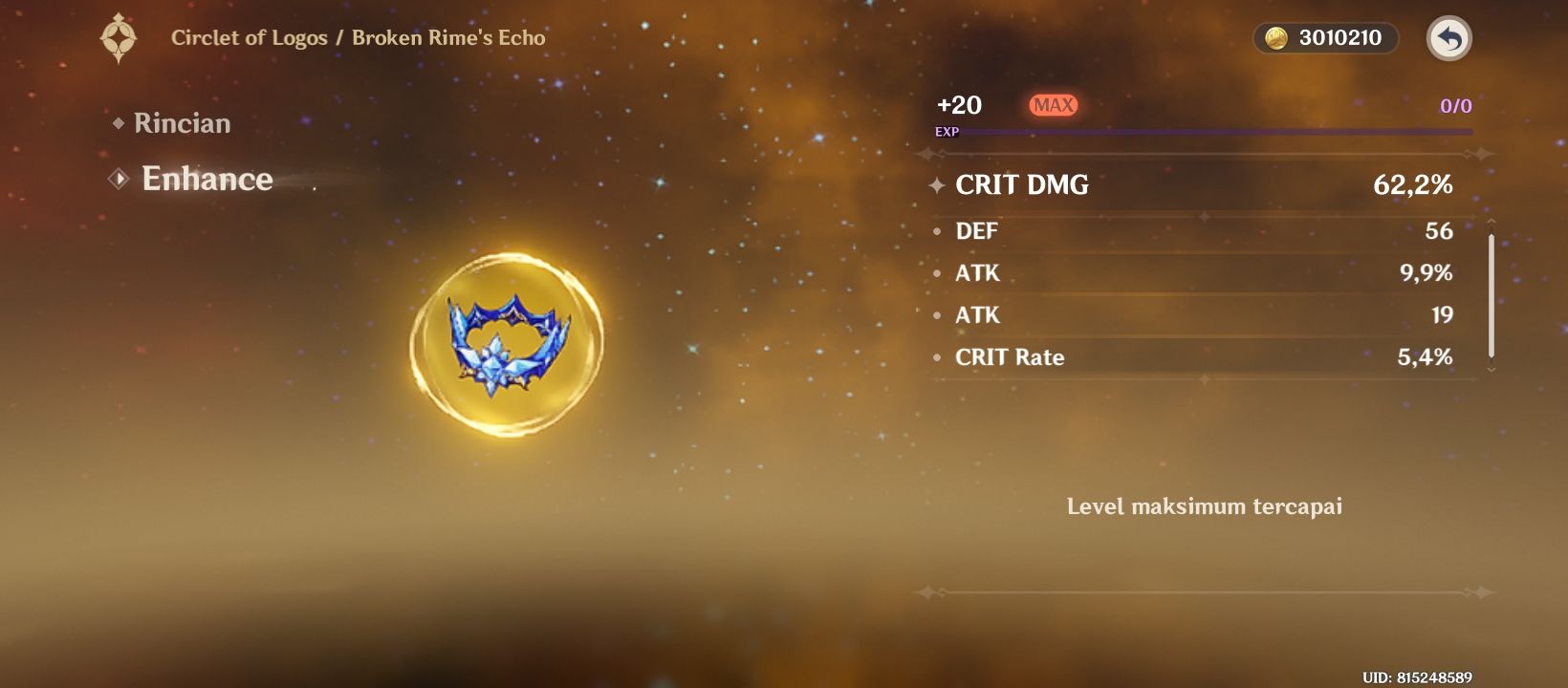 Crit Damage segini wajar ga sih ada yg lbih ga? Genshin Impact | HoYoLAB