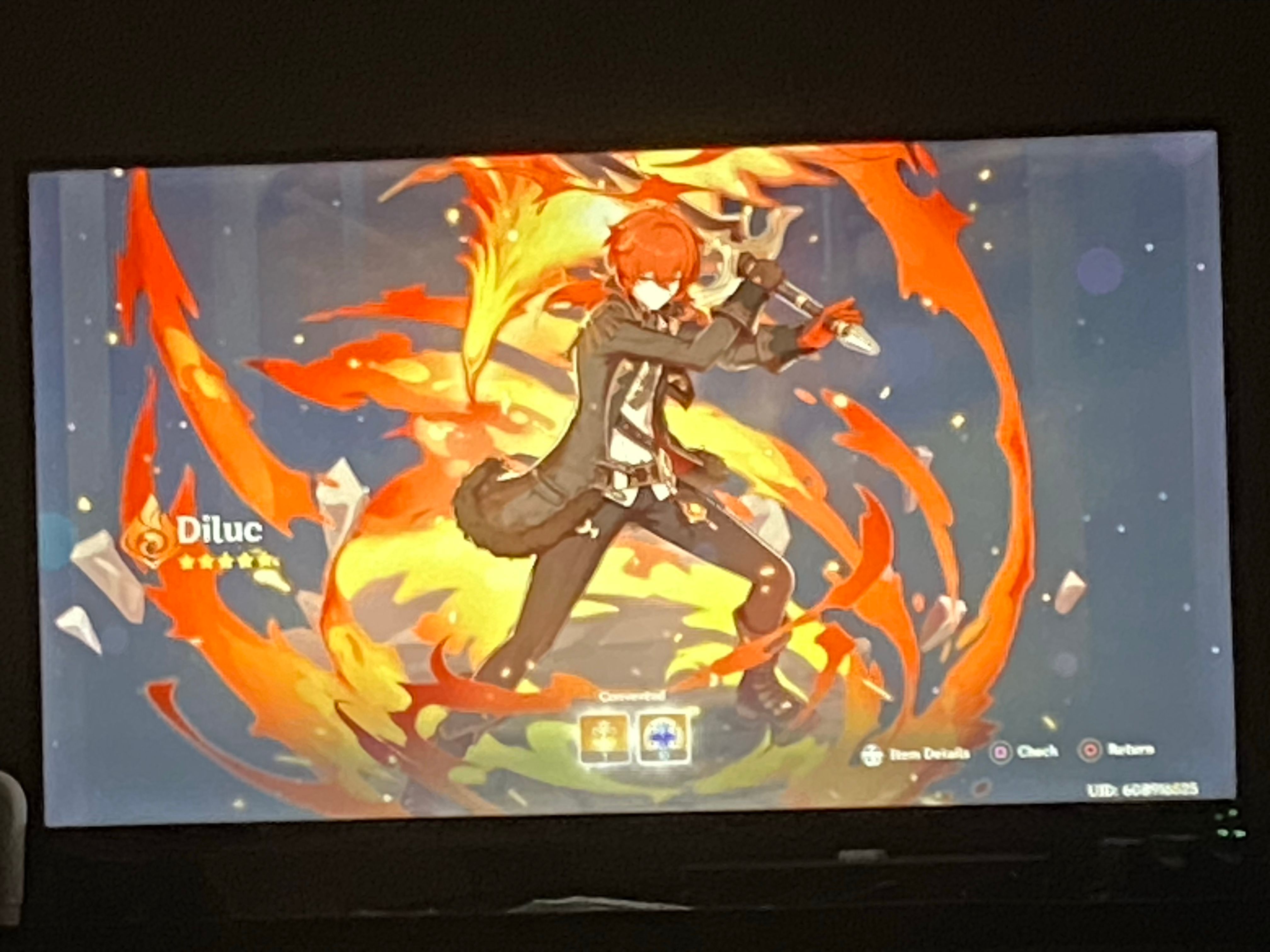 What do you mean? I got the pyro great sword user. I got Dey- Genshin ...