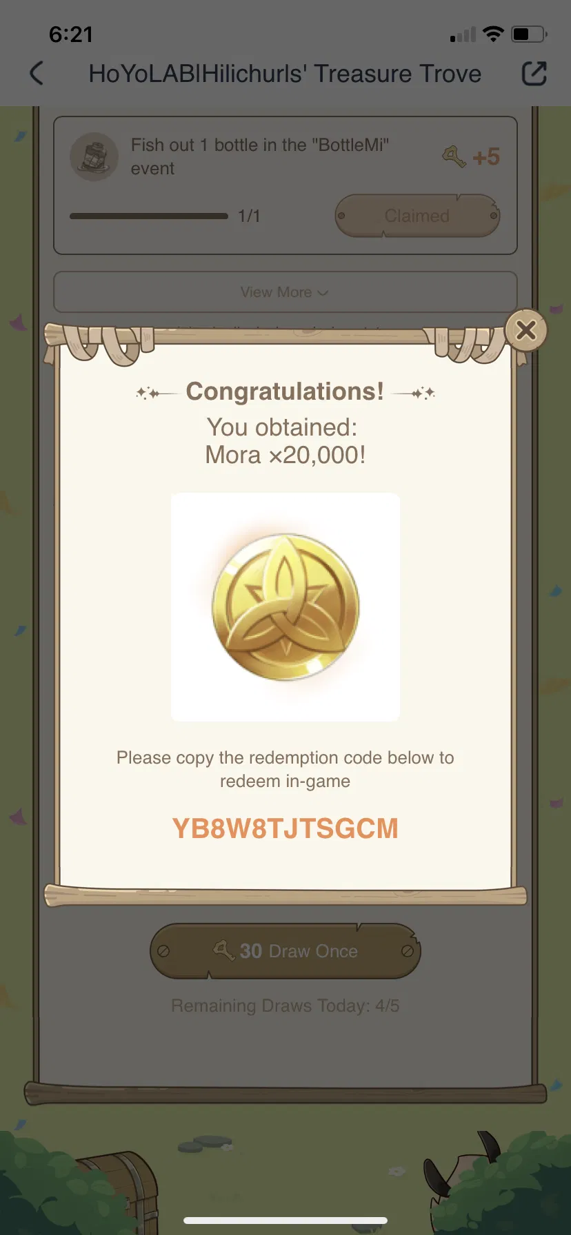 Free coins Genshin Impact | HoYoLAB