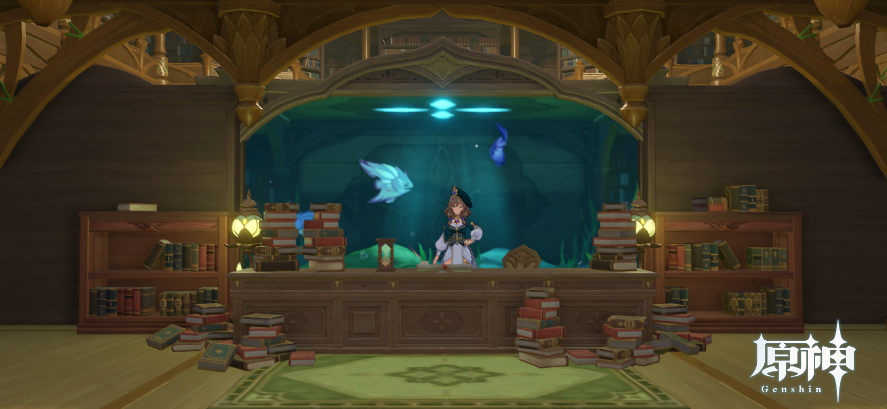 図書館を作りました！ Genshin Impact | HoYoLAB