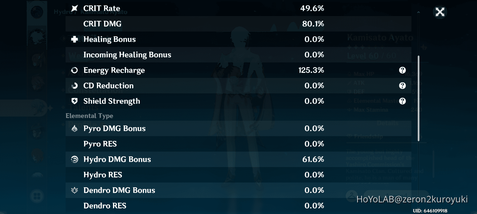 My highest damage bounus stats lol razor with (138.4% physical) Genshin ...