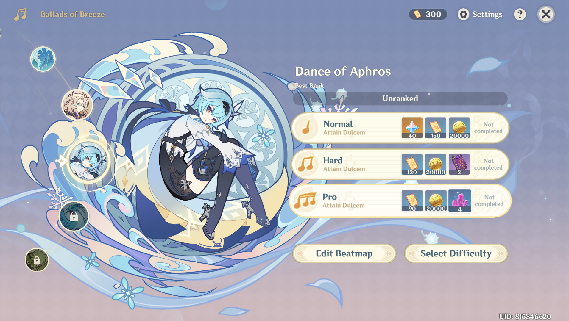 thought the art was so pretty i took screenshots of each character ...