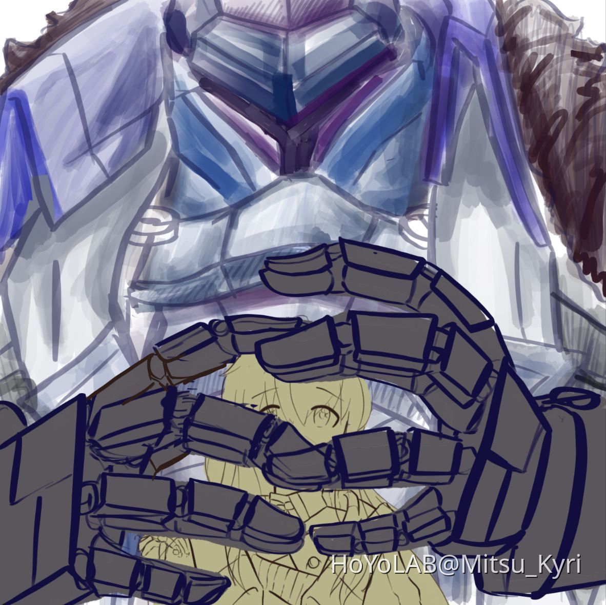 Svarog and Clara rough color +outline Honkai: Star Rail | HoYoLAB