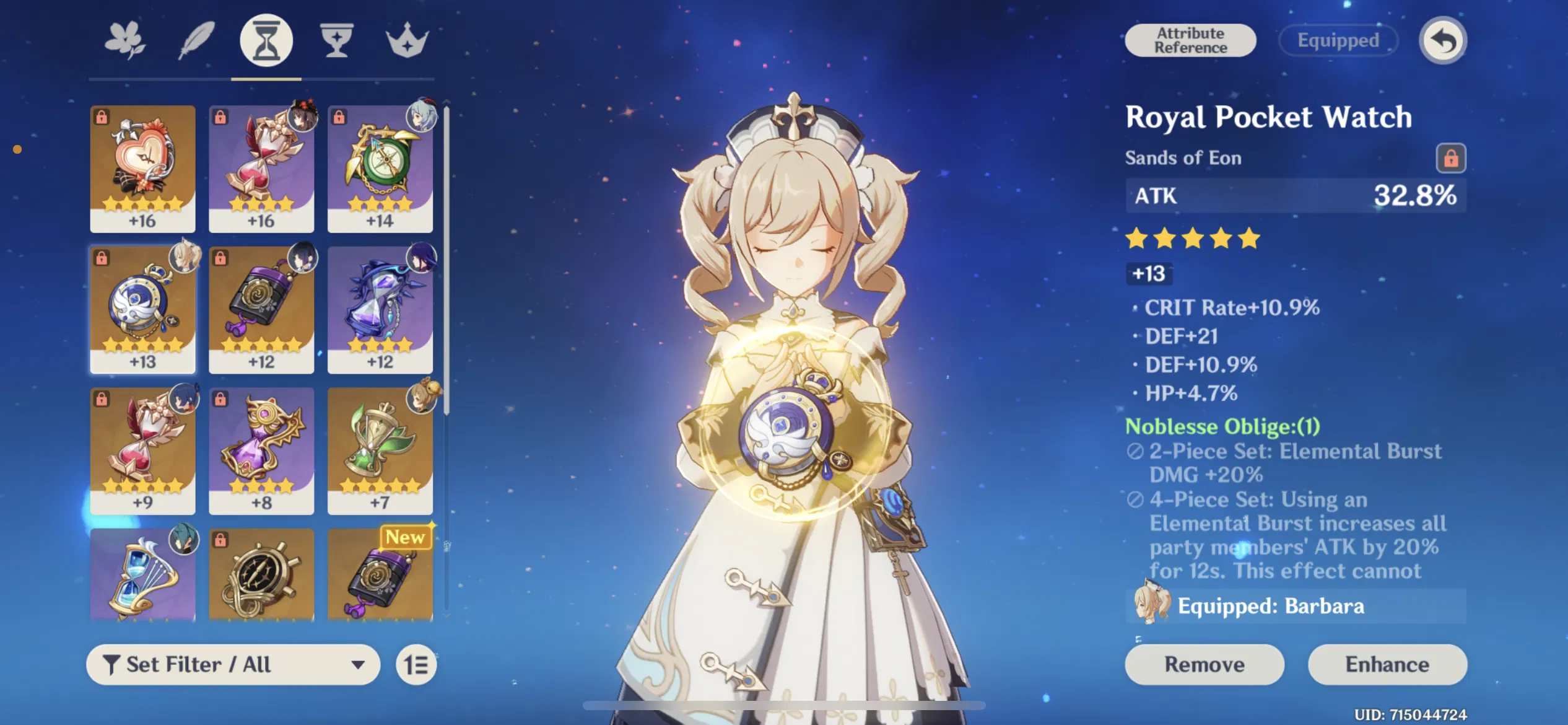 How’s my DPS Barbara build?? Genshin Impact | HoYoLAB