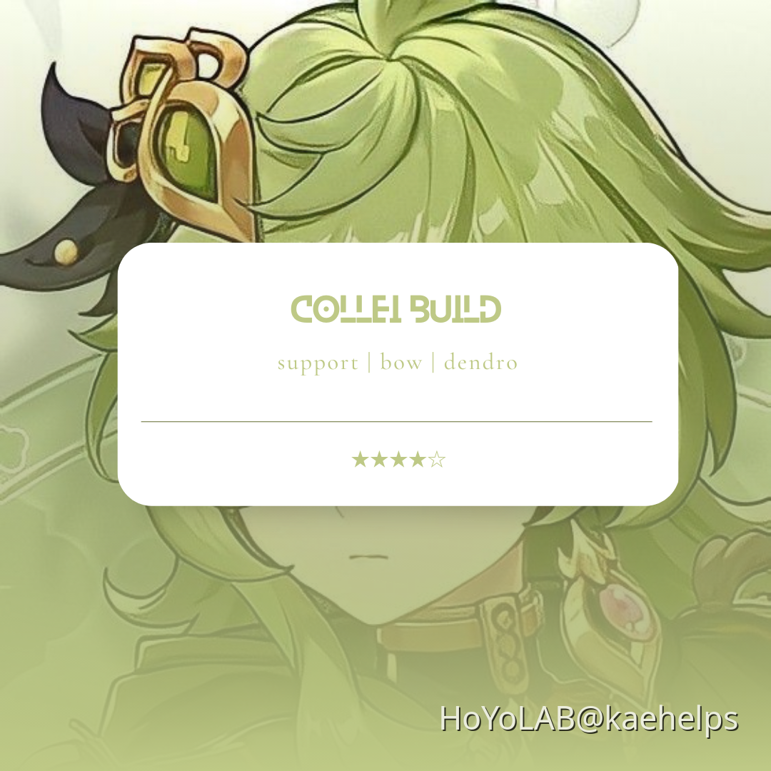 Collei Support Build [3.5] Genshin Impact | HoYoLAB