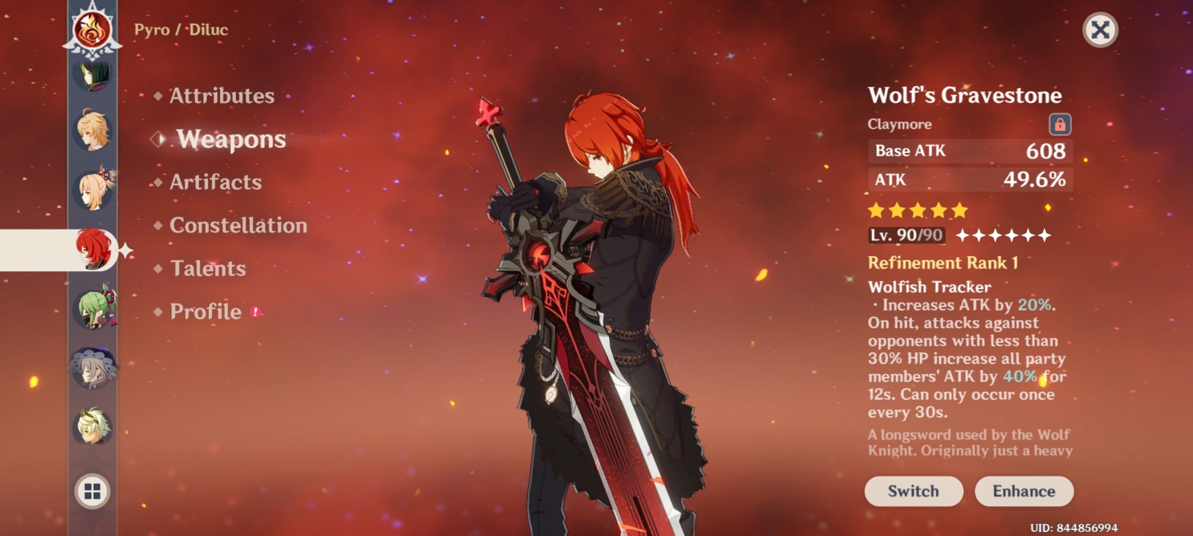 diluc main Genshin Impact | HoYoLAB