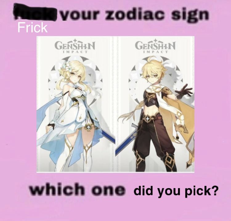 Frick zodiac signs Genshin Impact | HoYoLAB