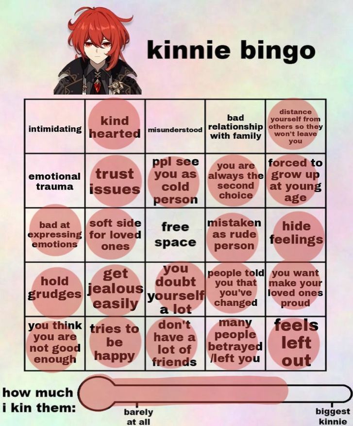 more kinnie bingo !! Genshin Impact | HoYoLAB