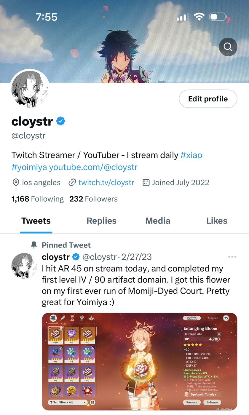 twitter Genshin Impact | HoYoLAB