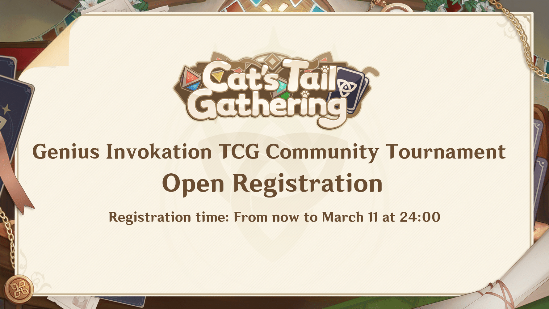 Genius Invokation TCG Community Tournament Open Registration Genshin ...