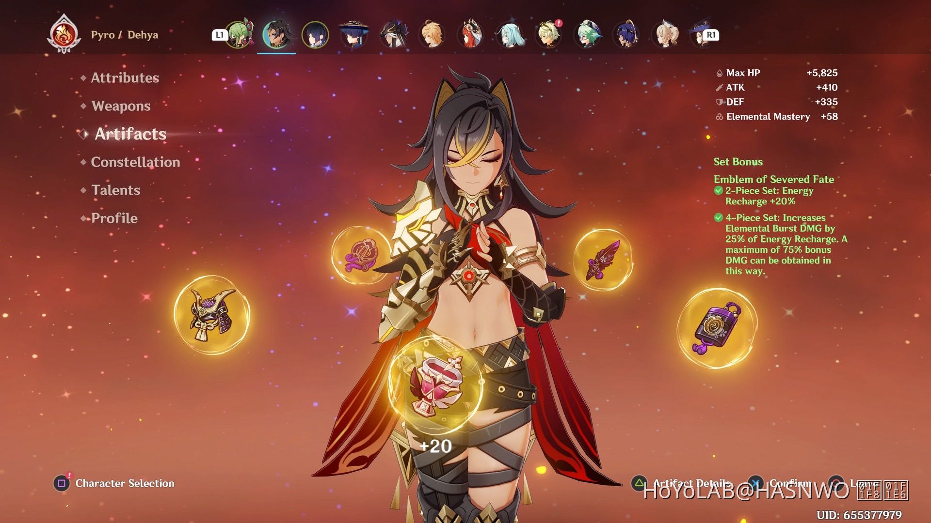 My Dehya Build level 80 - 4 Emblem - Weapon level 60 - But I’M not done ! Genshin Impact | HoYoLAB