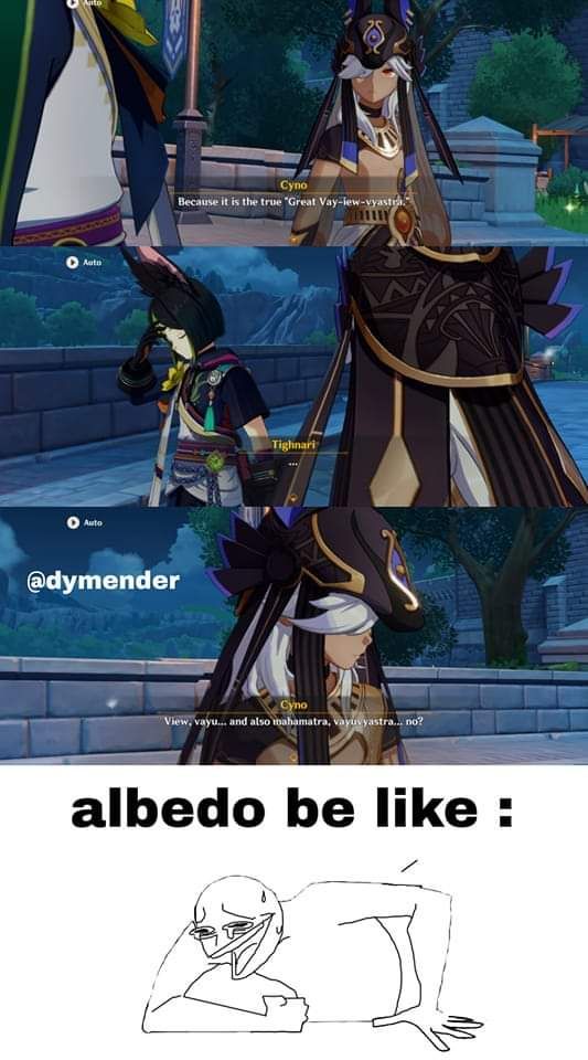 Another day Another memes Cyno joke getting out of hand💀💀💀 Genshin ...