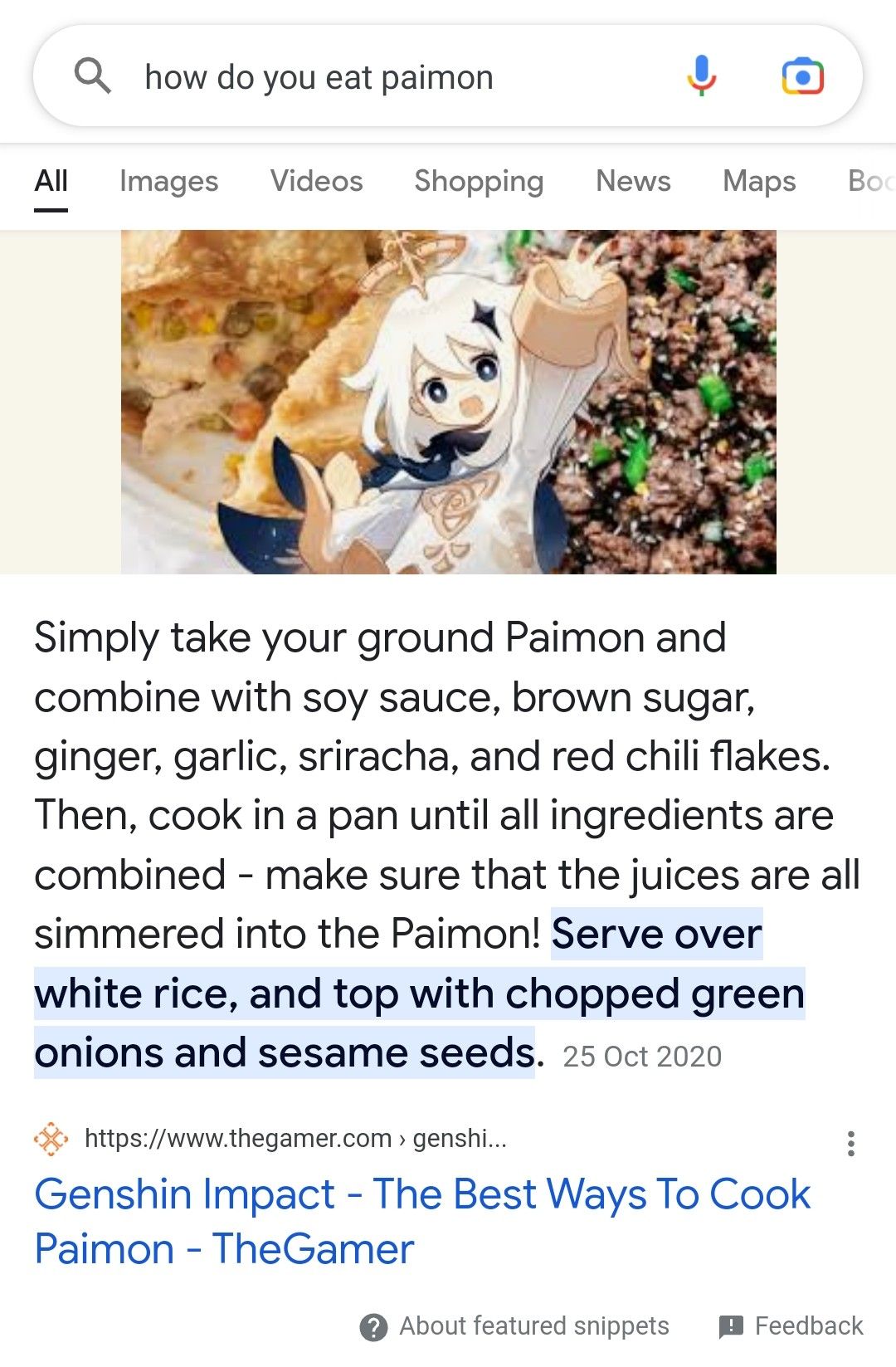 Here is the recipe and tutorial that how to cook Paimon! Genshin Impact ...