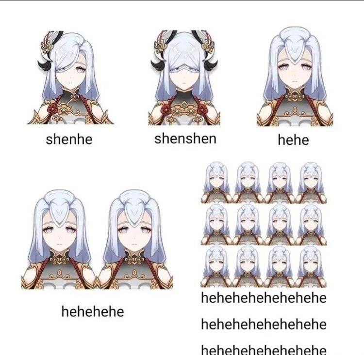 Shenhe memes Genshin Impact | HoYoLAB