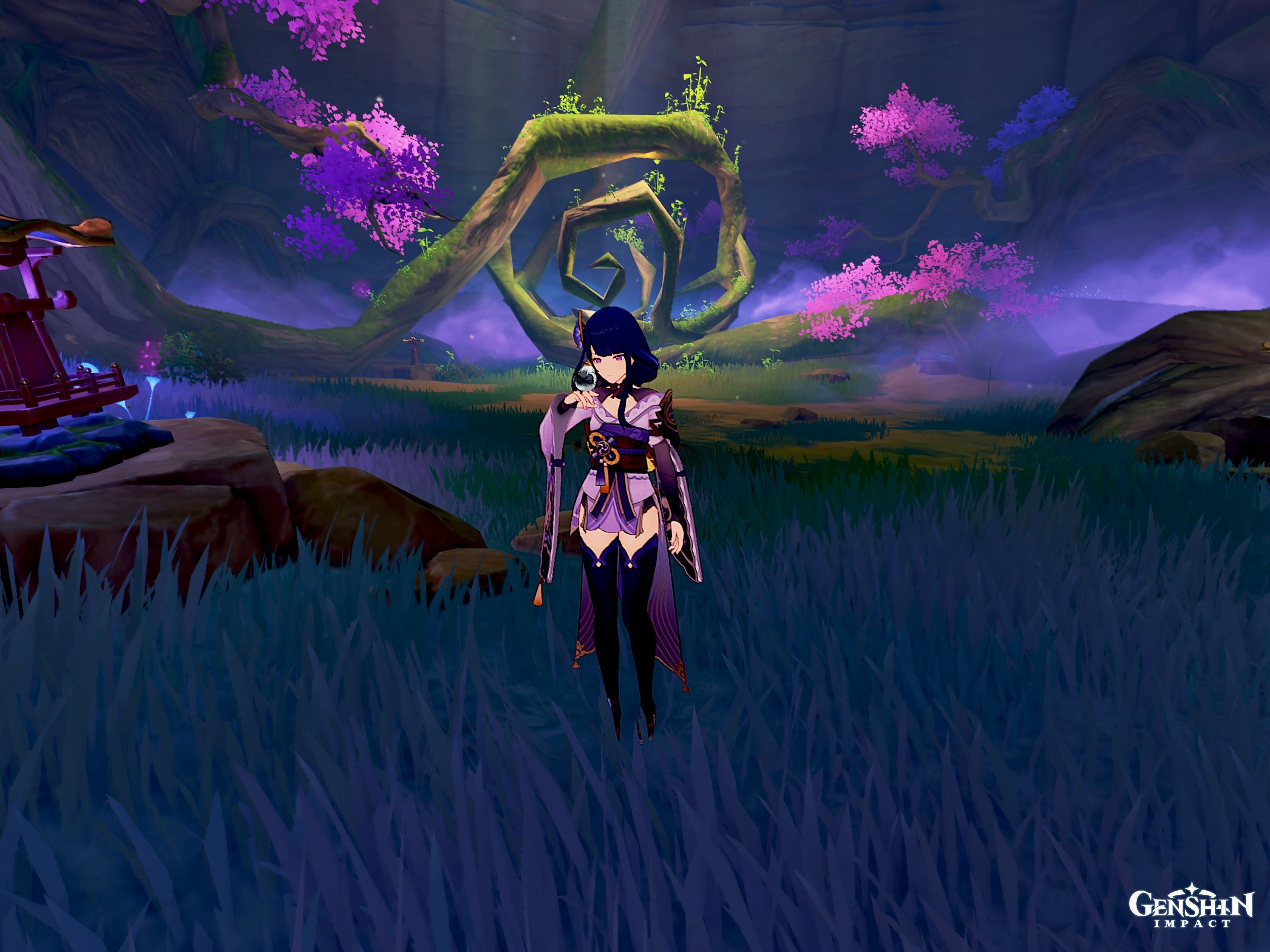 Inazuma Photography - Raiden Shogun in Mt. Yougou Genshin Impact | HoYoLAB