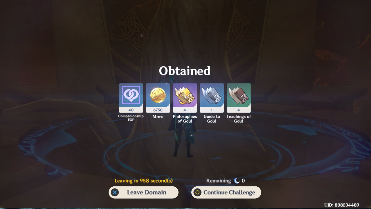 Done with talent domain Genshin Impact | HoYoLAB