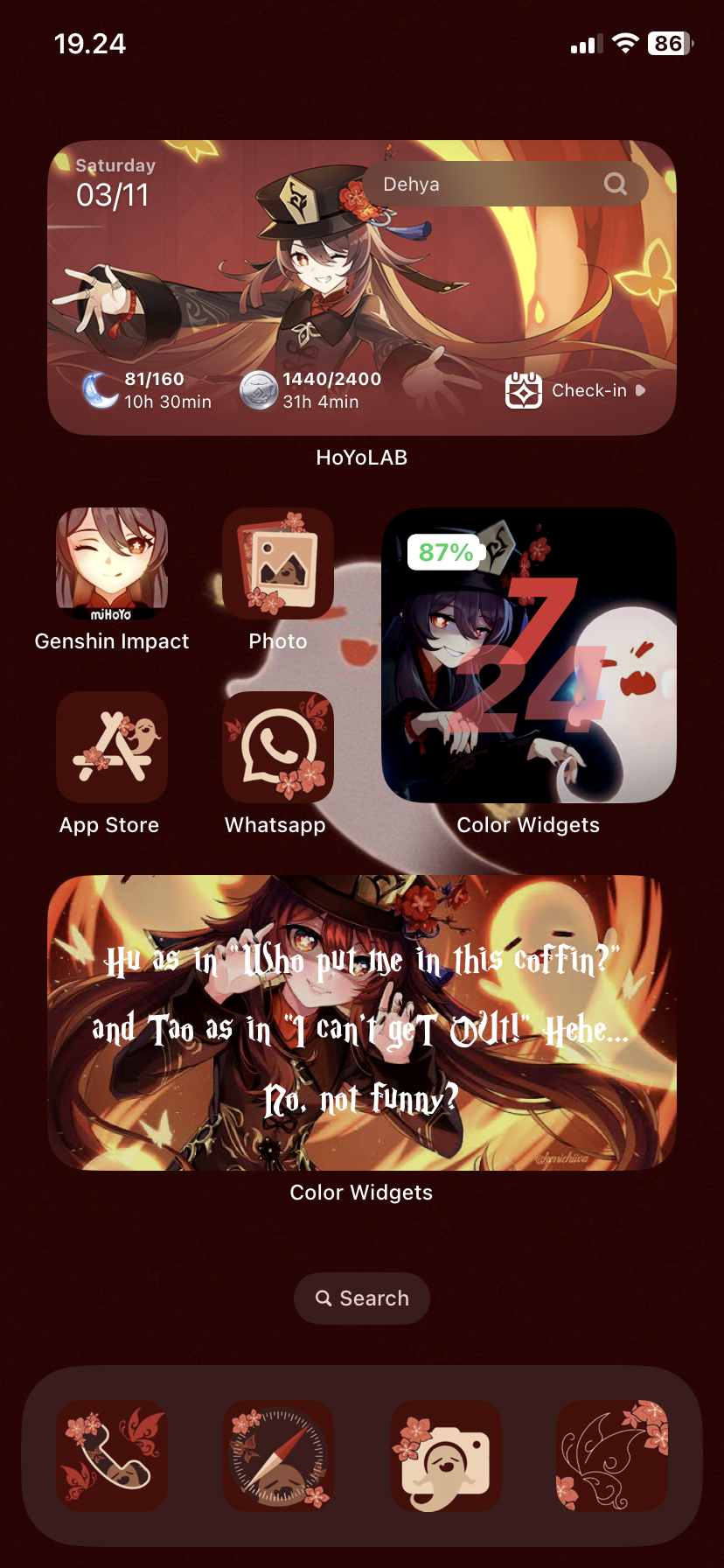 My Custom Widget Genshin Impact | HoYoLAB