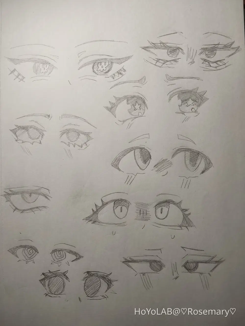 how to draw tired eyes