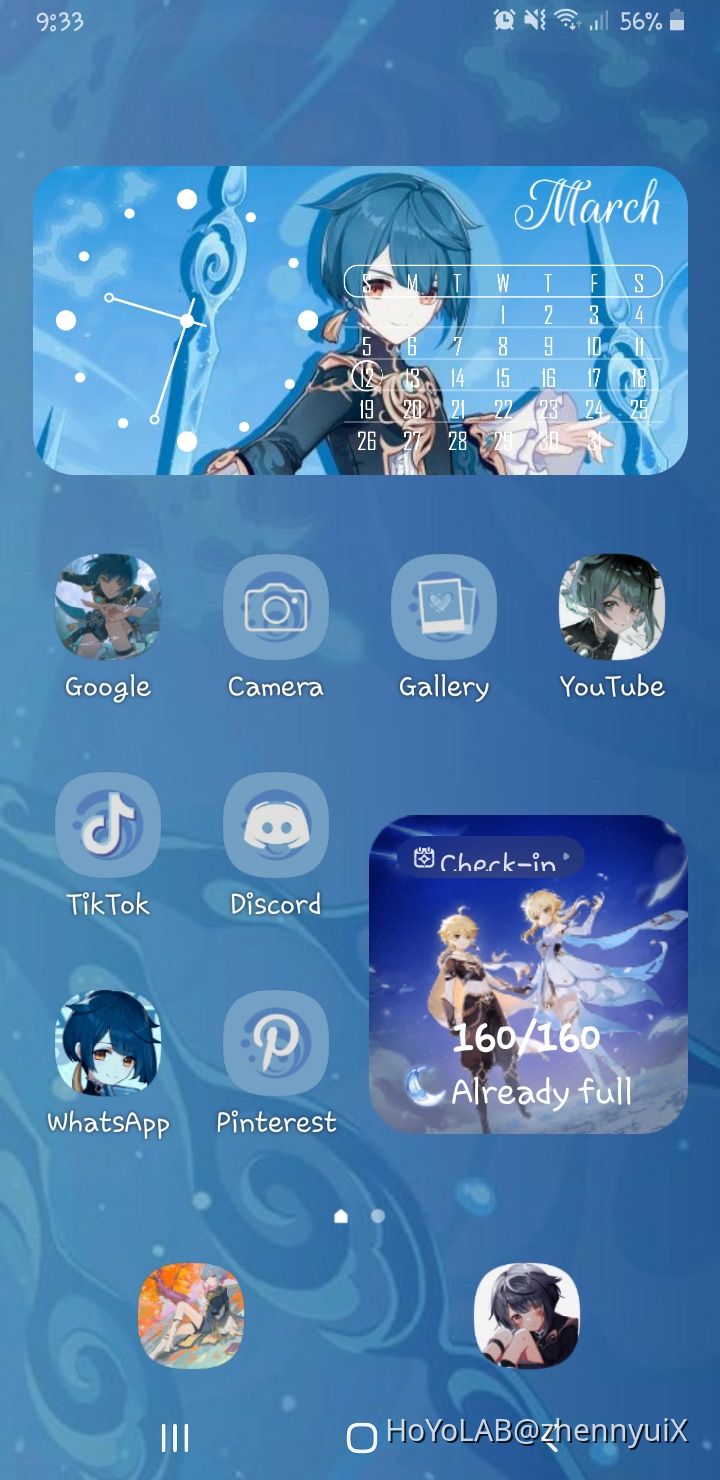 my xingqiu themed phone! Genshin Impact | HoYoLAB
