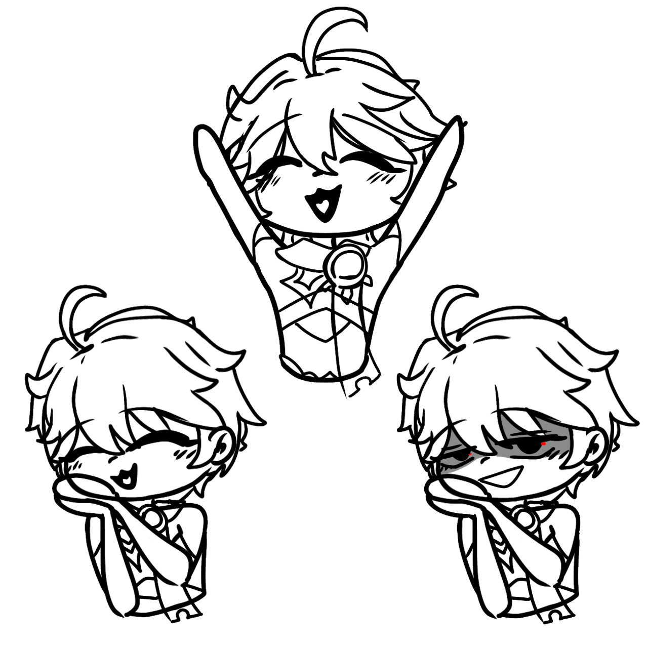 Aether Chibis Genshin Impact | HoYoLAB