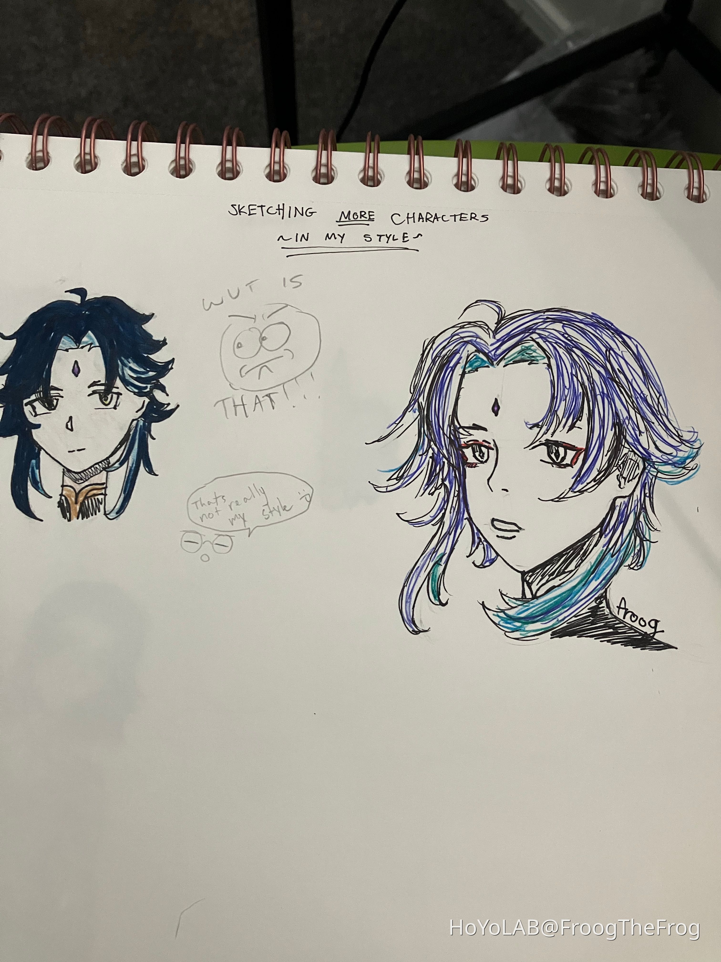 ART IMPROVEMENT (Xiao sketch) Genshin Impact | HoYoLAB