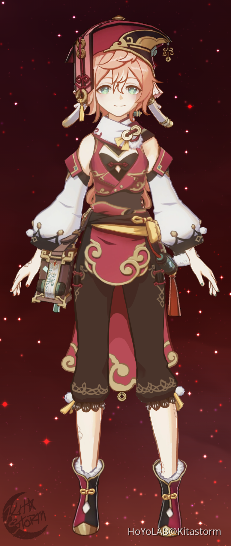 Yanfei Fan Design Edit Genshin Impact | HoYoLAB