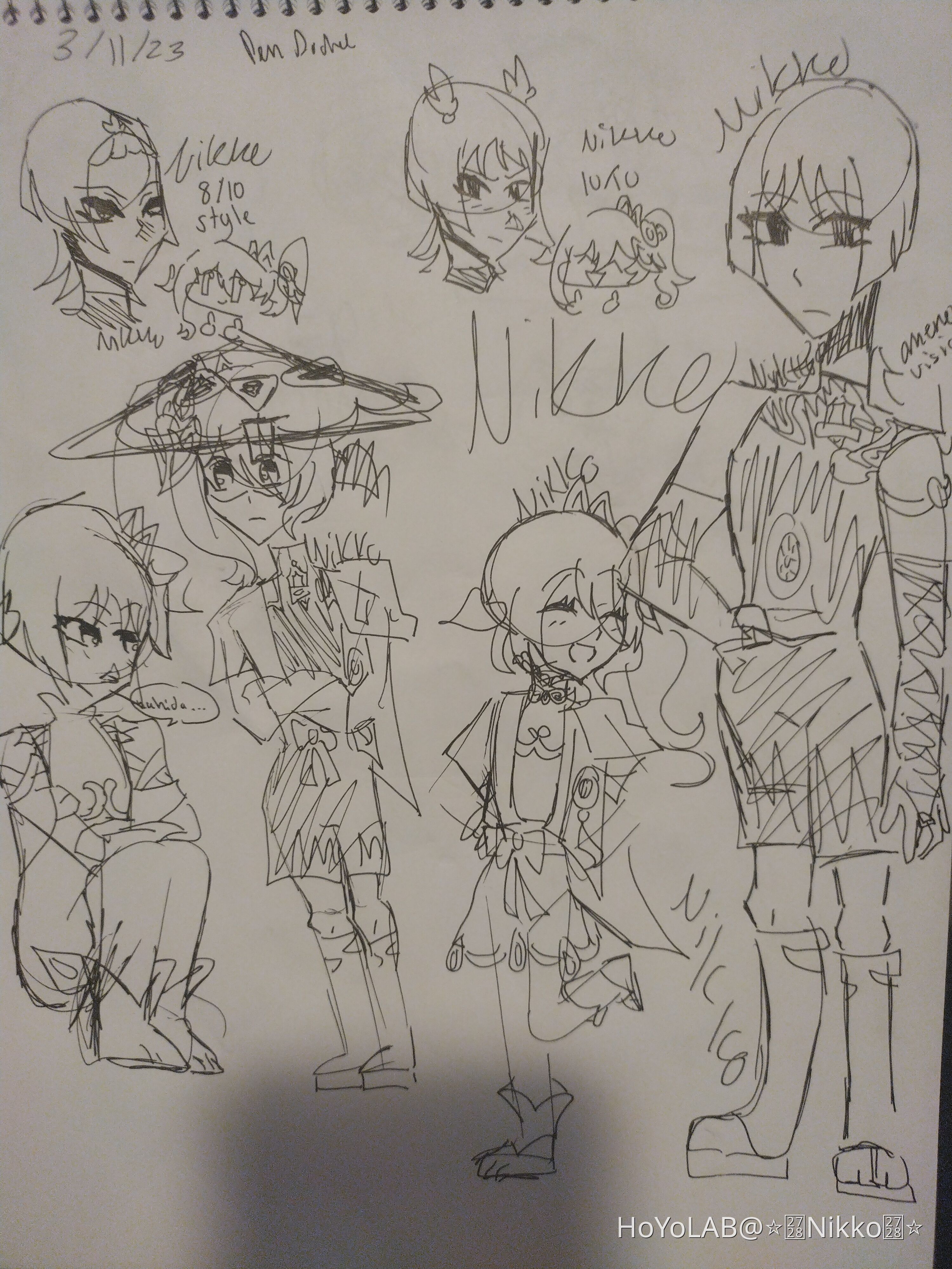 goofy Yukki(wanderer) and Nahida doodles Genshin Impact | HoYoLAB