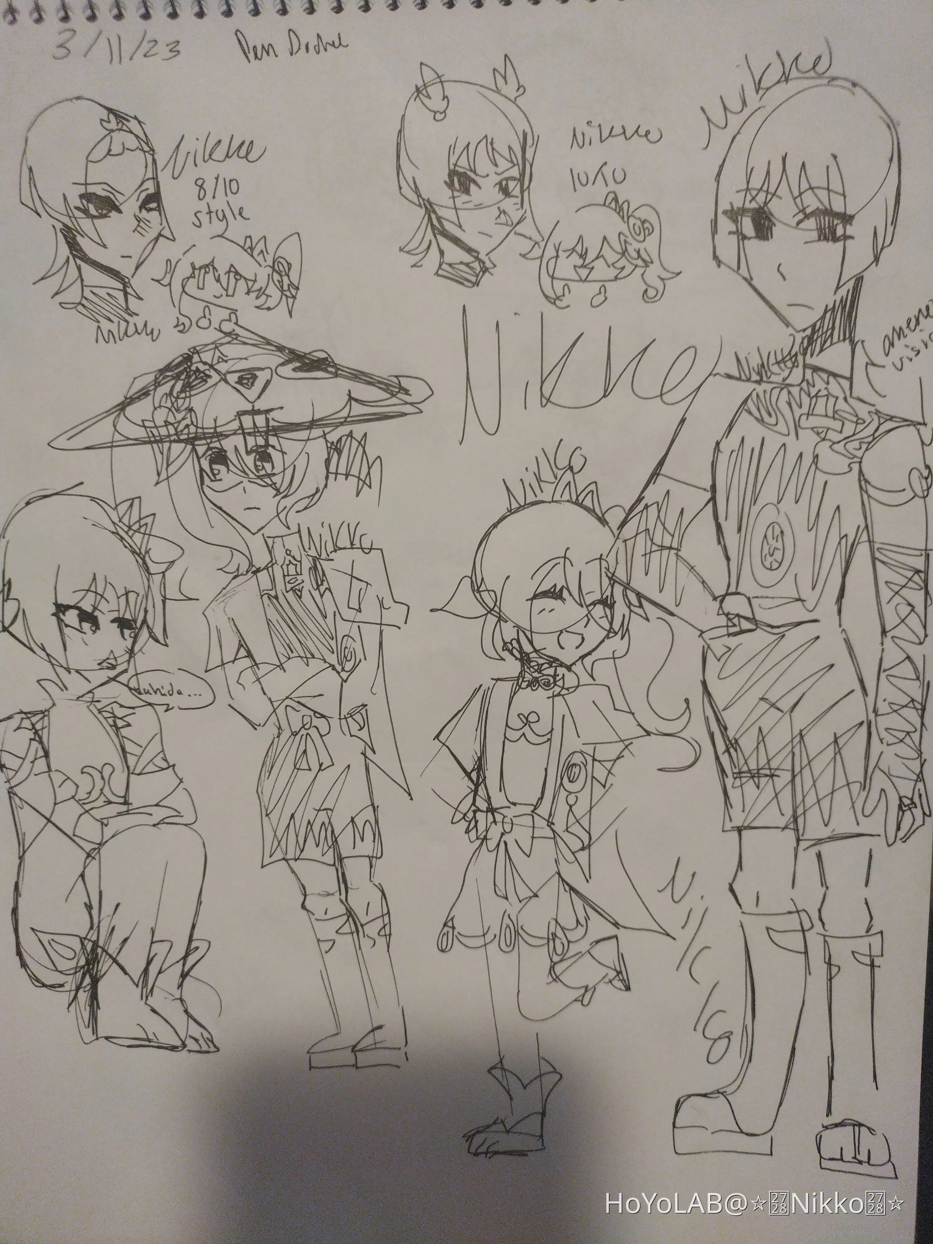 goofy Yukki(wanderer) and Nahida doodles Genshin Impact | HoYoLAB