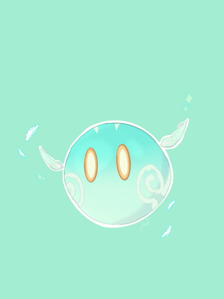 I drew an anemo slime Genshin Impact | HoYoLAB