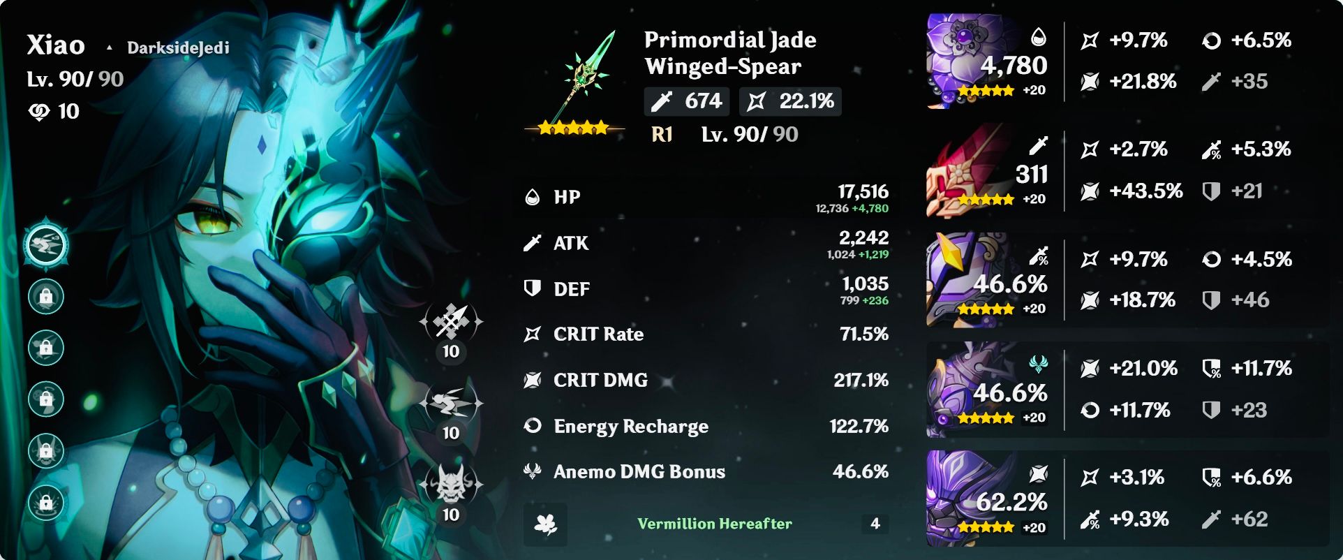Which among this 2 Xioa Build do you Prefer? Genshin Impact | HoYoLAB