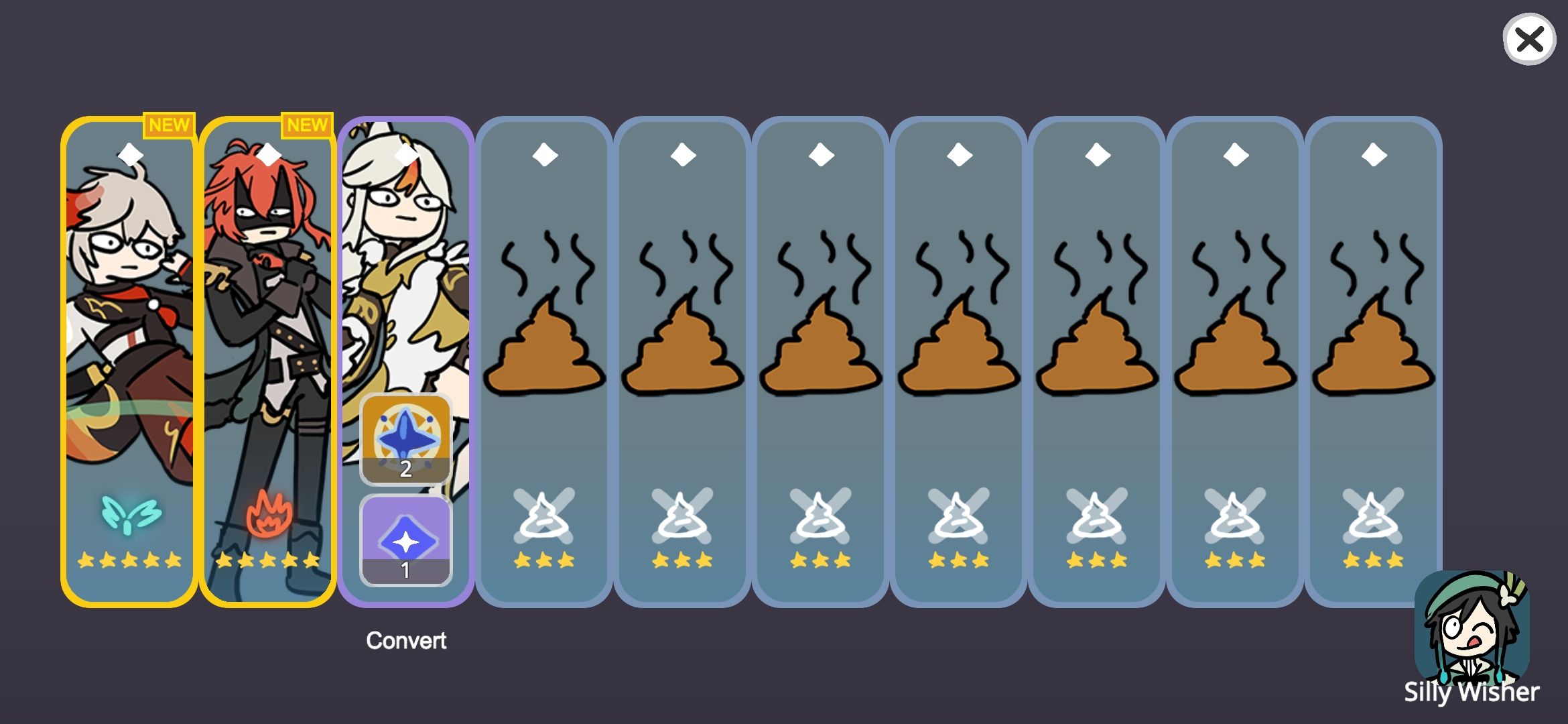 The legend of Batman, Kazoo, and many Poo (Silly Wisher) Genshin Impact ...